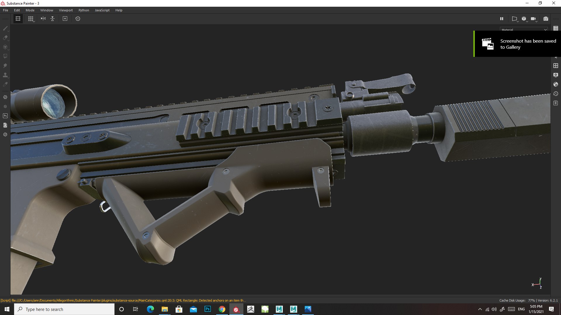 Scar 3D model - TurboSquid 1678769