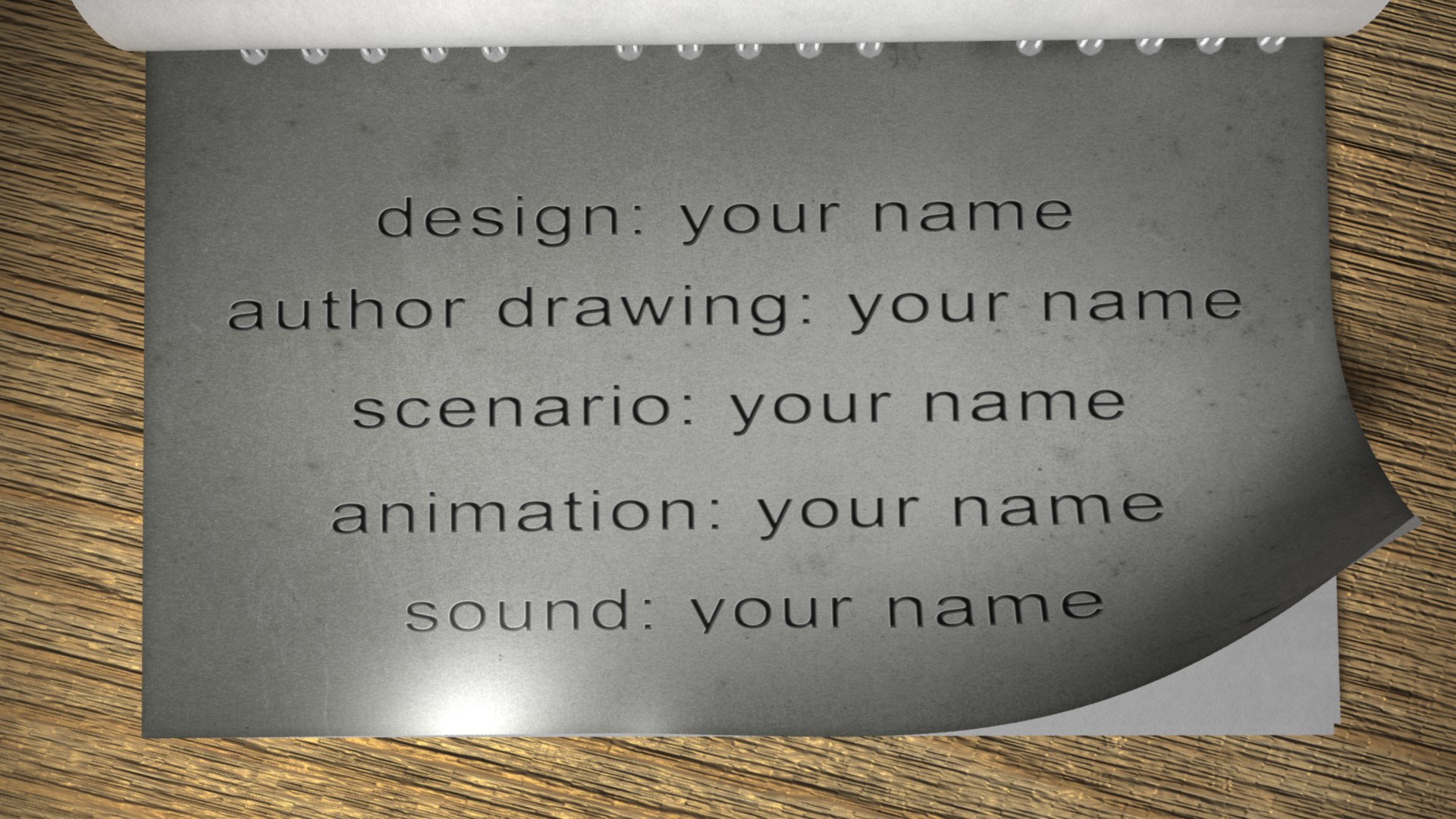 animation opening book 3d model