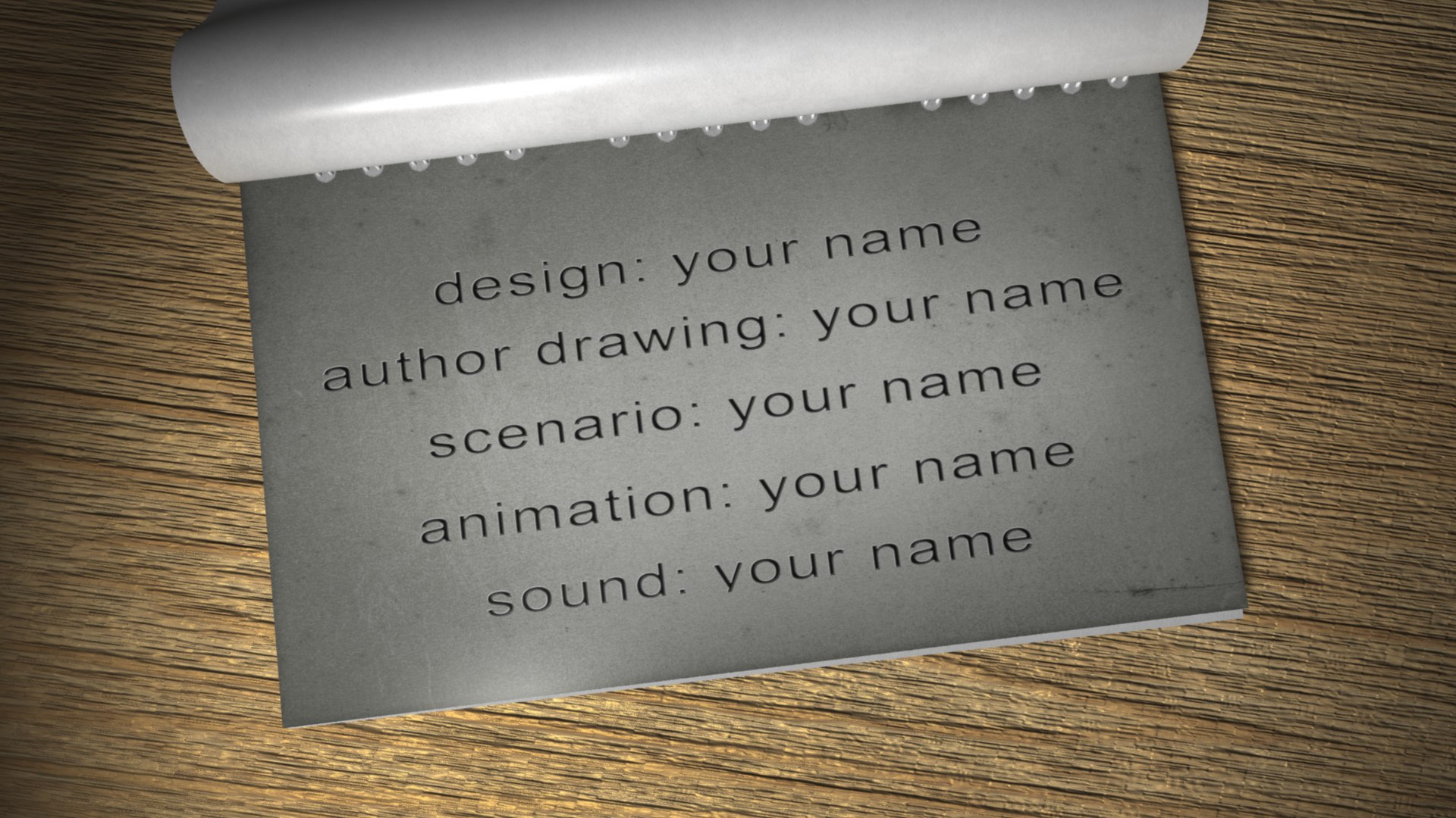 animation opening book 3d model
