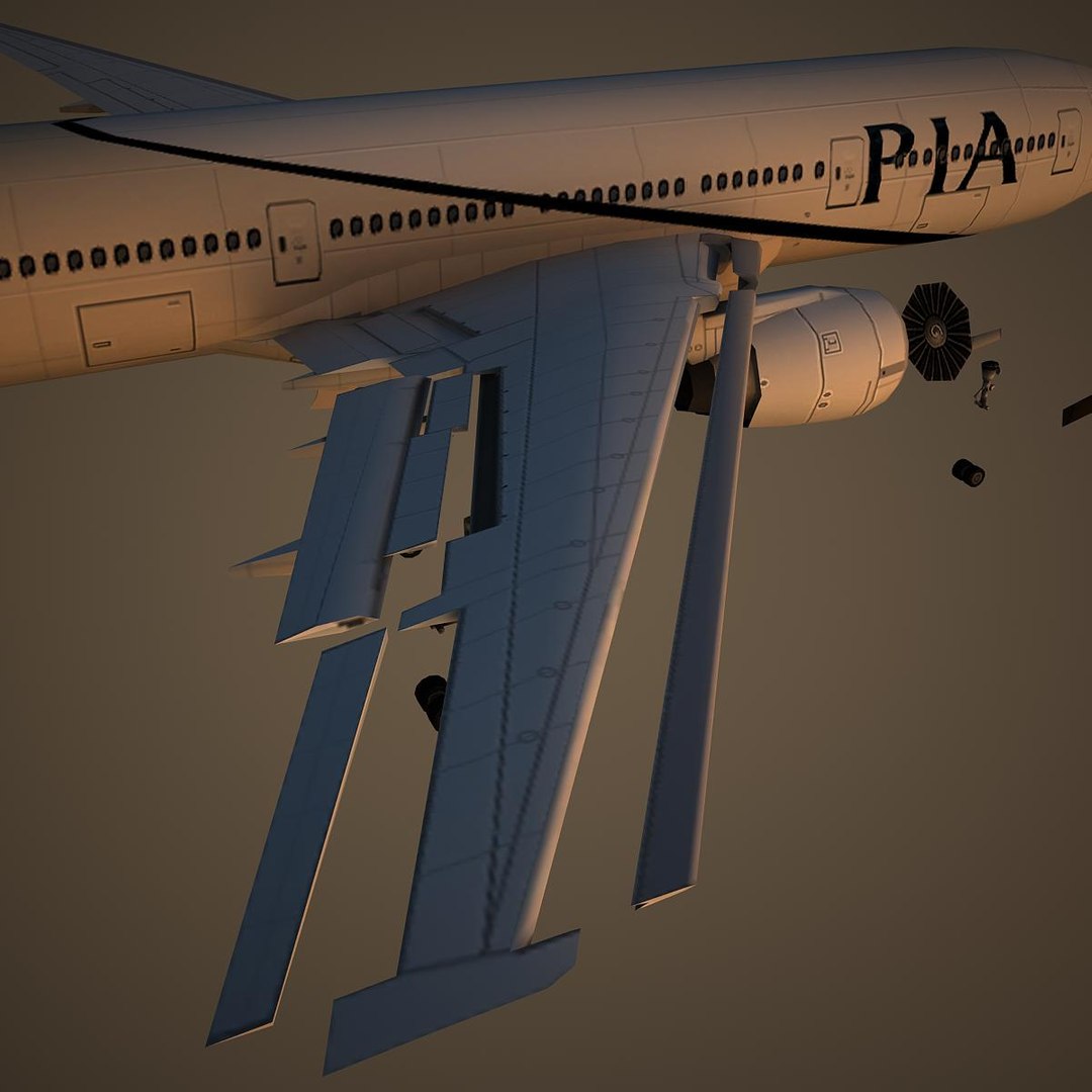 Boeing 777-200 Pia 3d Model