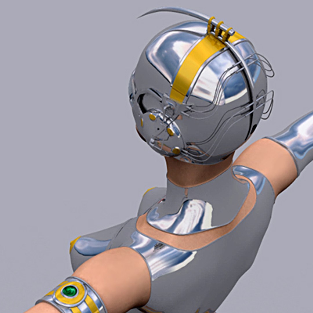 Biped Cyber Character 3d Model