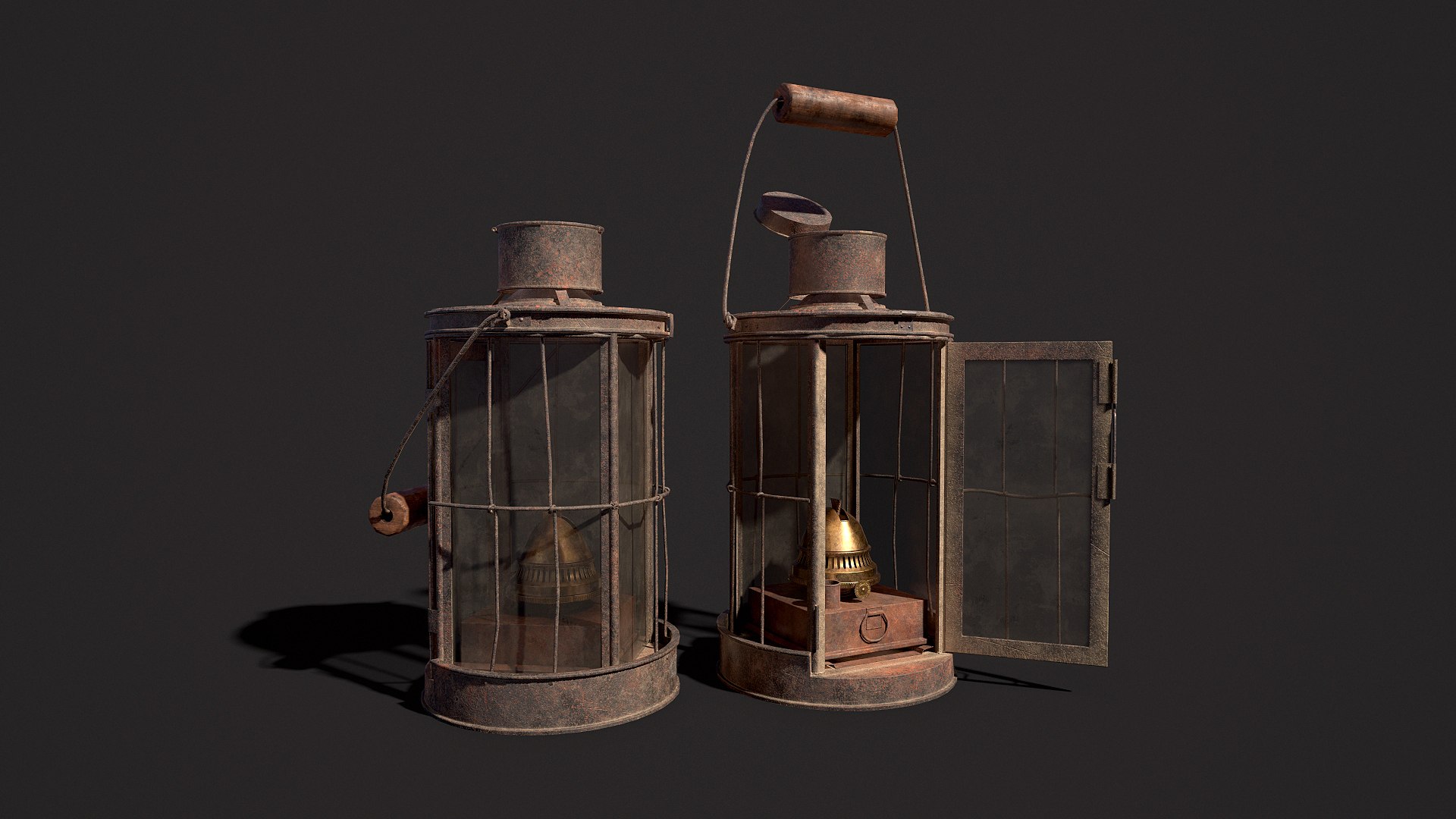 Ww1 Lantern Lights Model - TurboSquid 1403607