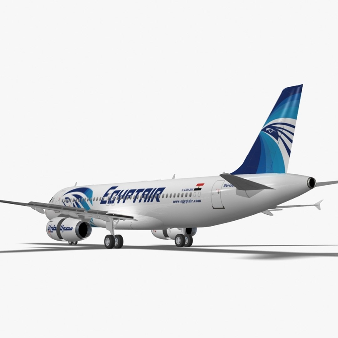 3d Model Airbus Egyptair