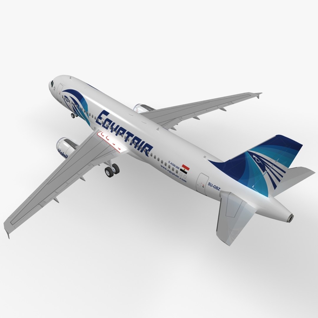 3d Model Airbus Egyptair