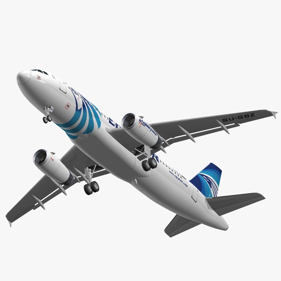 3d Model Airbus Egyptair