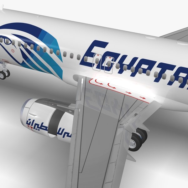 3d model airbus egyptair