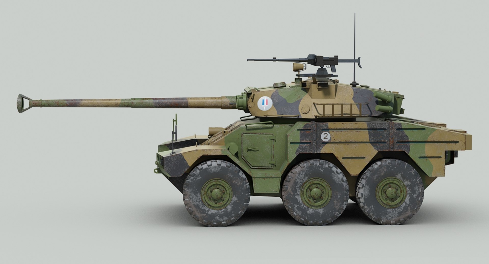 3d French Erc 90 Sagaie Model