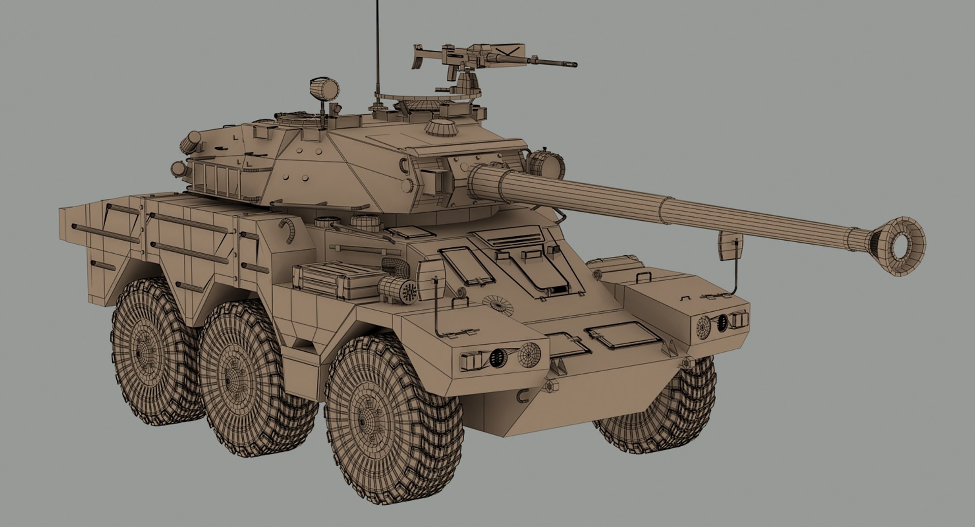 3d French Erc 90 Sagaie Model