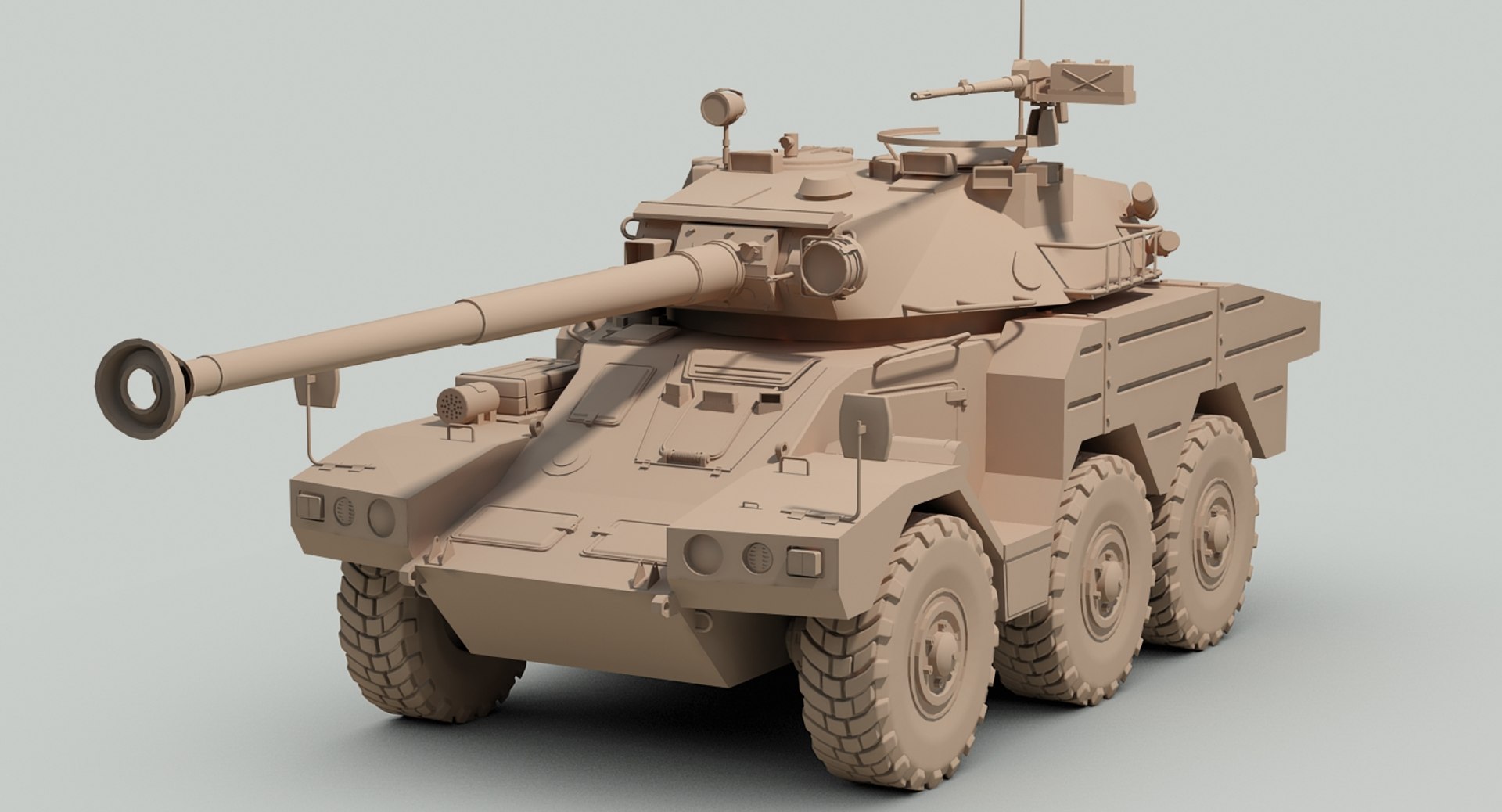 3d French Erc 90 Sagaie Model