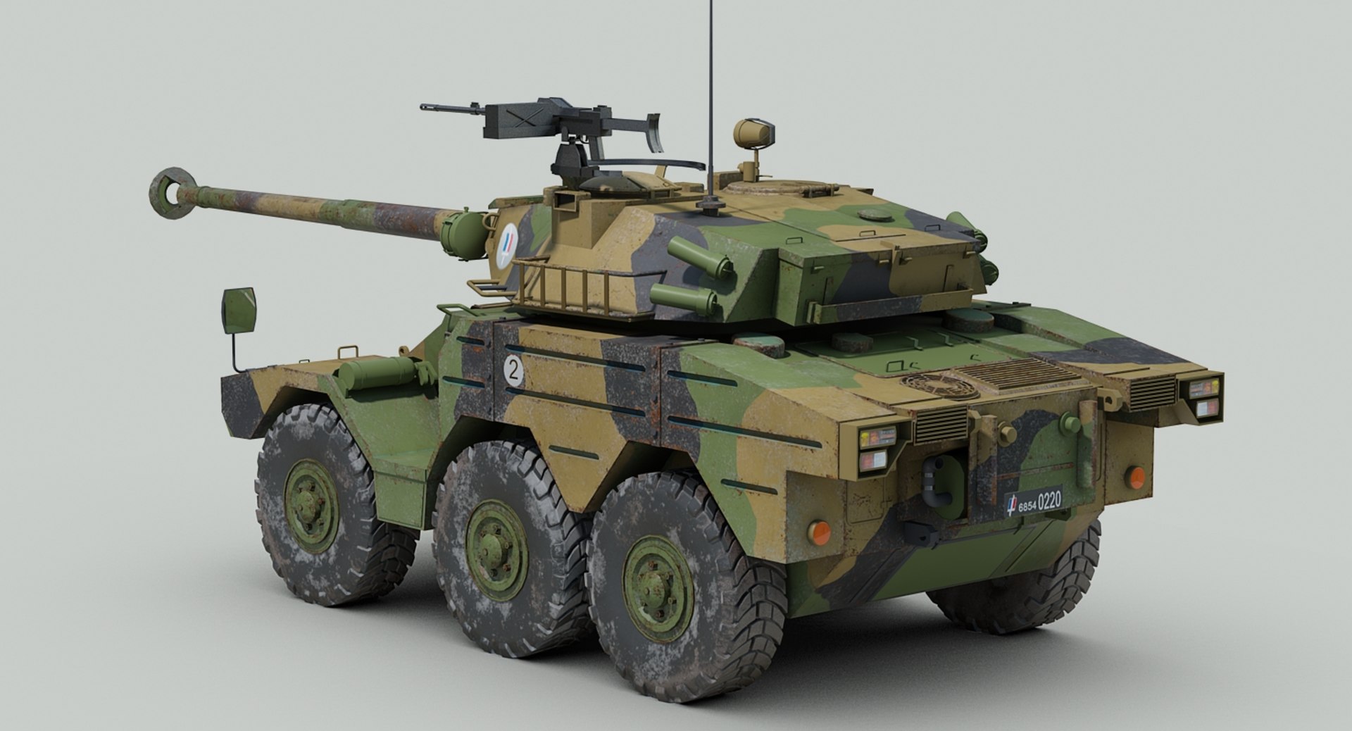 3d French Erc 90 Sagaie Model