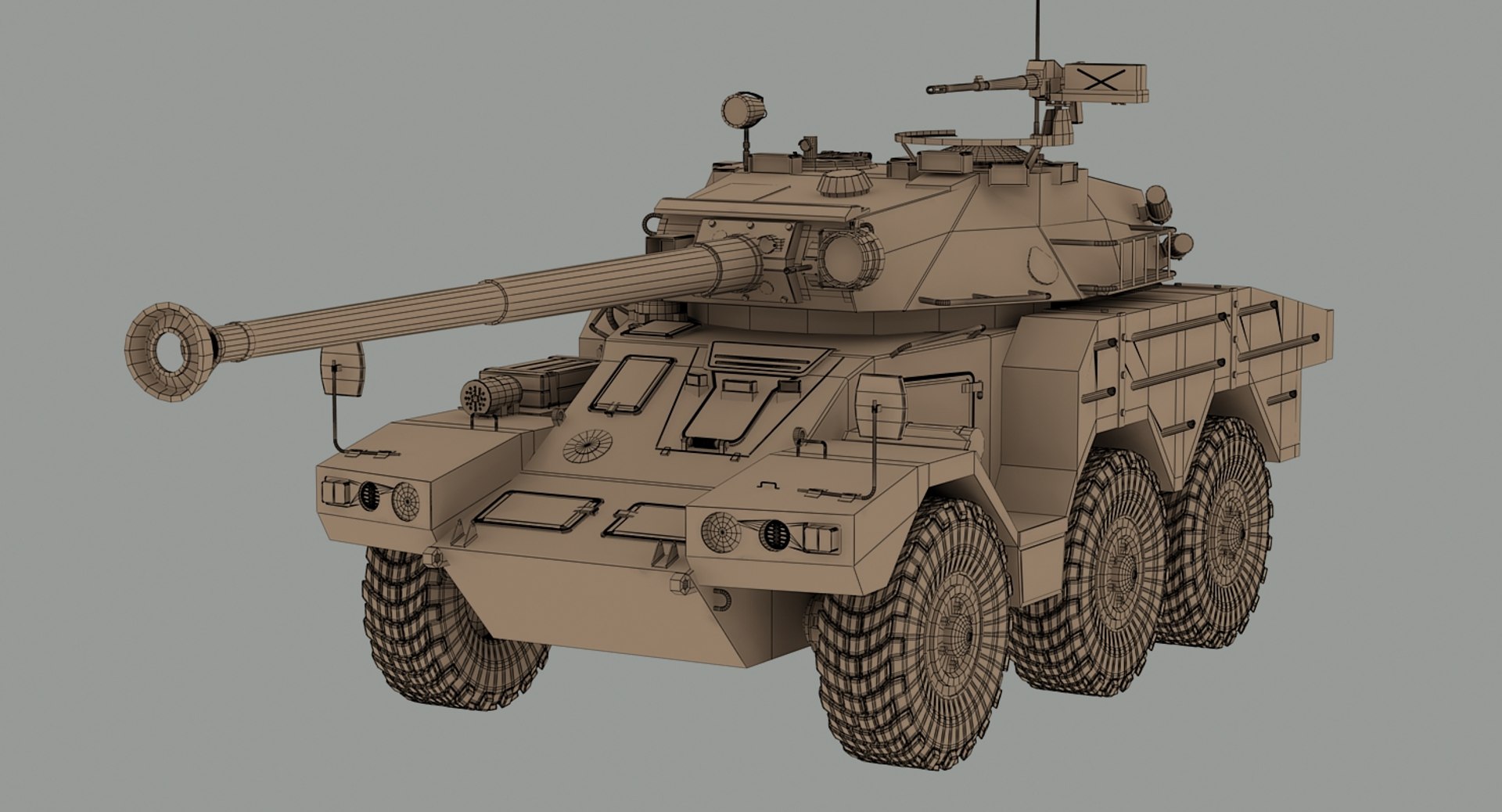 3d French Erc 90 Sagaie Model