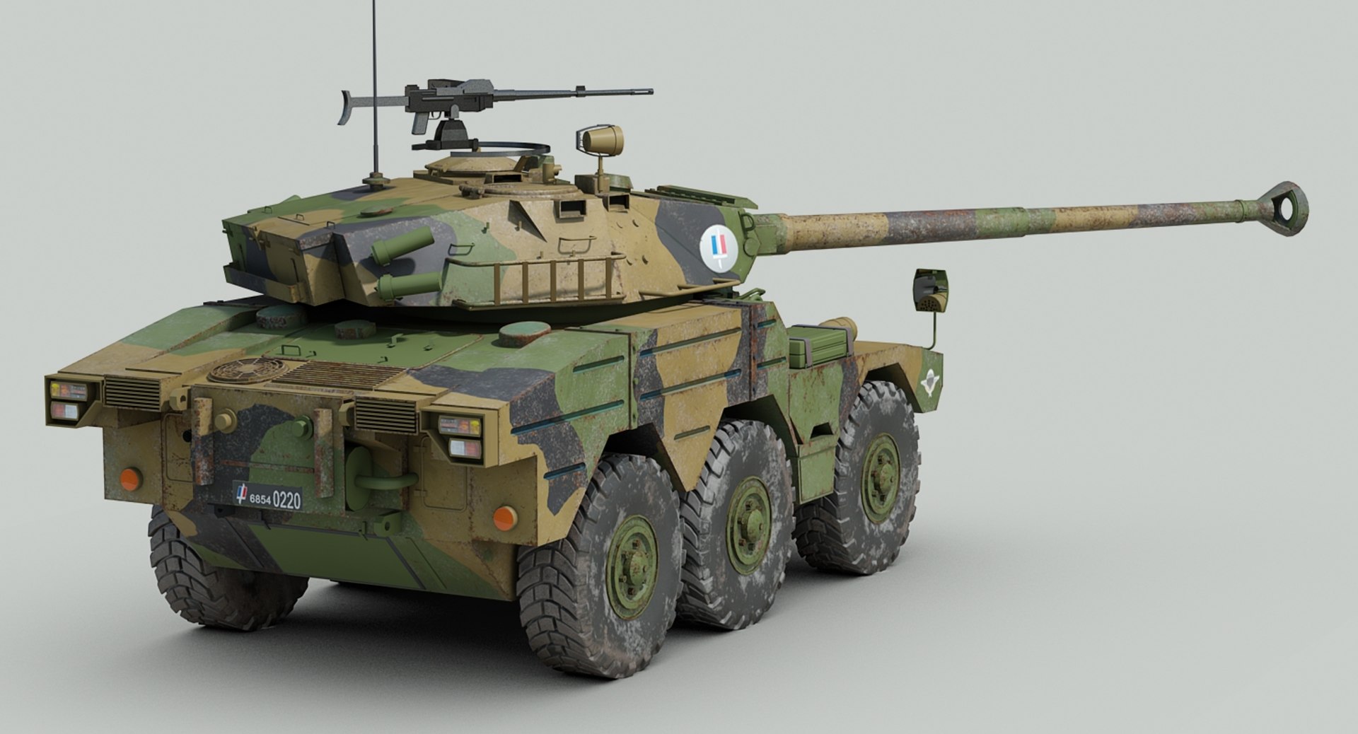 3d French Erc 90 Sagaie Model