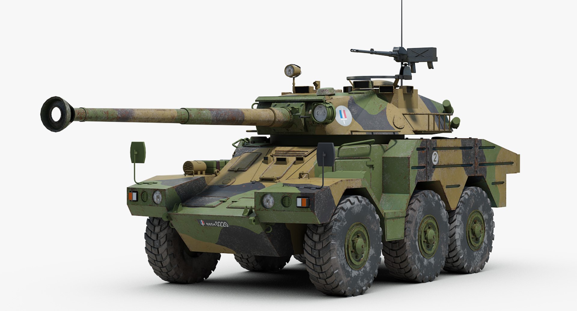 3d French Erc 90 Sagaie Model