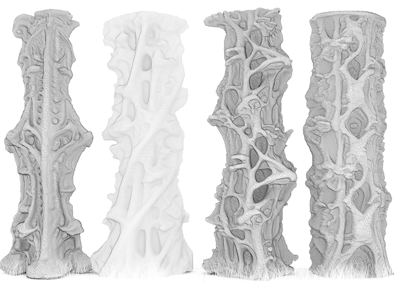 Classical Pillar Pack 3D Model - TurboSquid 2184719