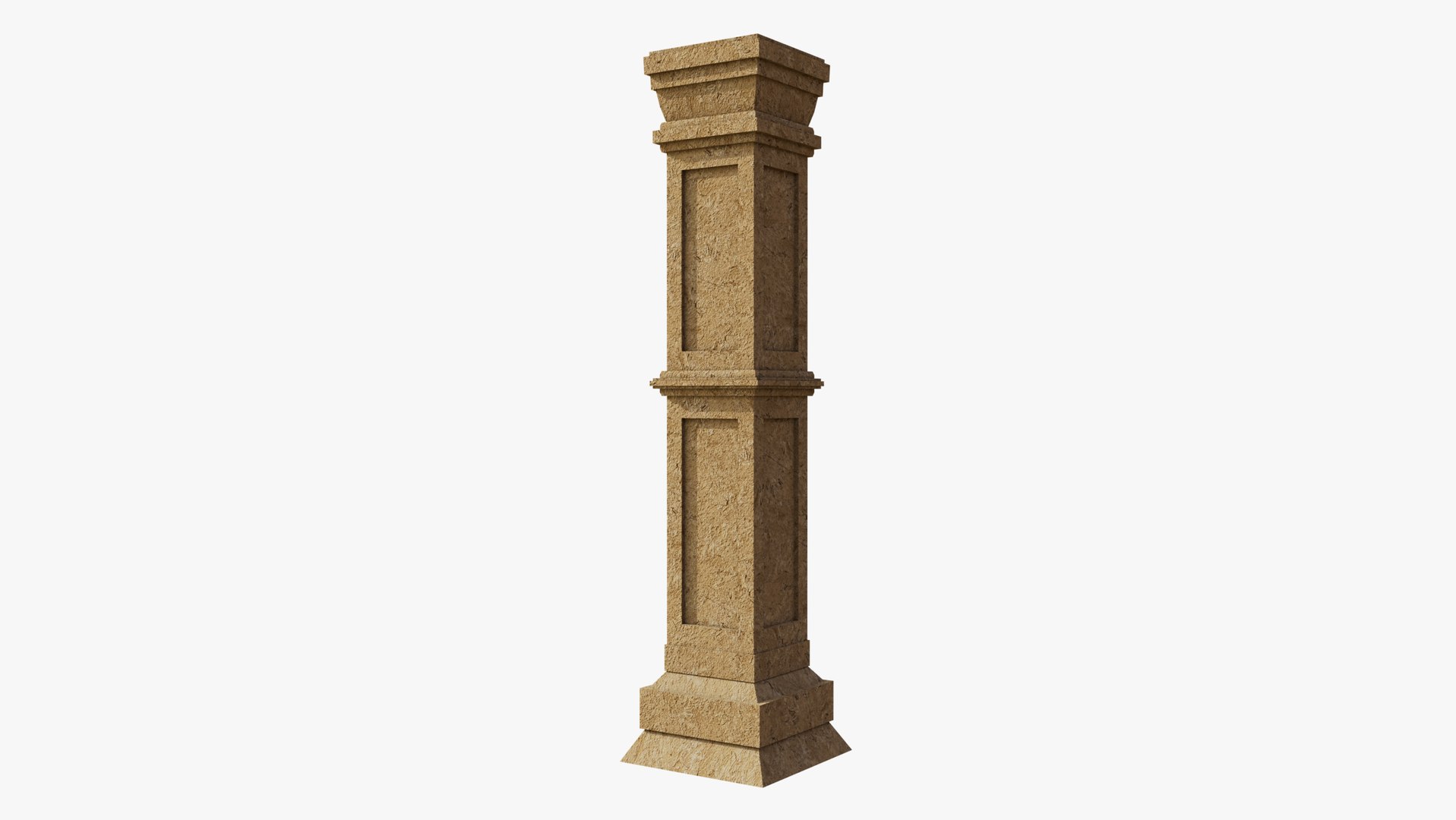Free 3D Stone Pillar - TurboSquid 2285539