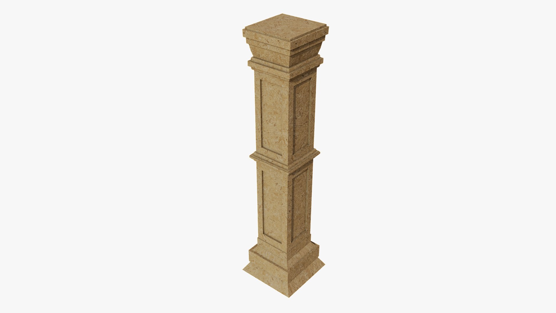 Free 3D Stone Pillar - TurboSquid 2285539