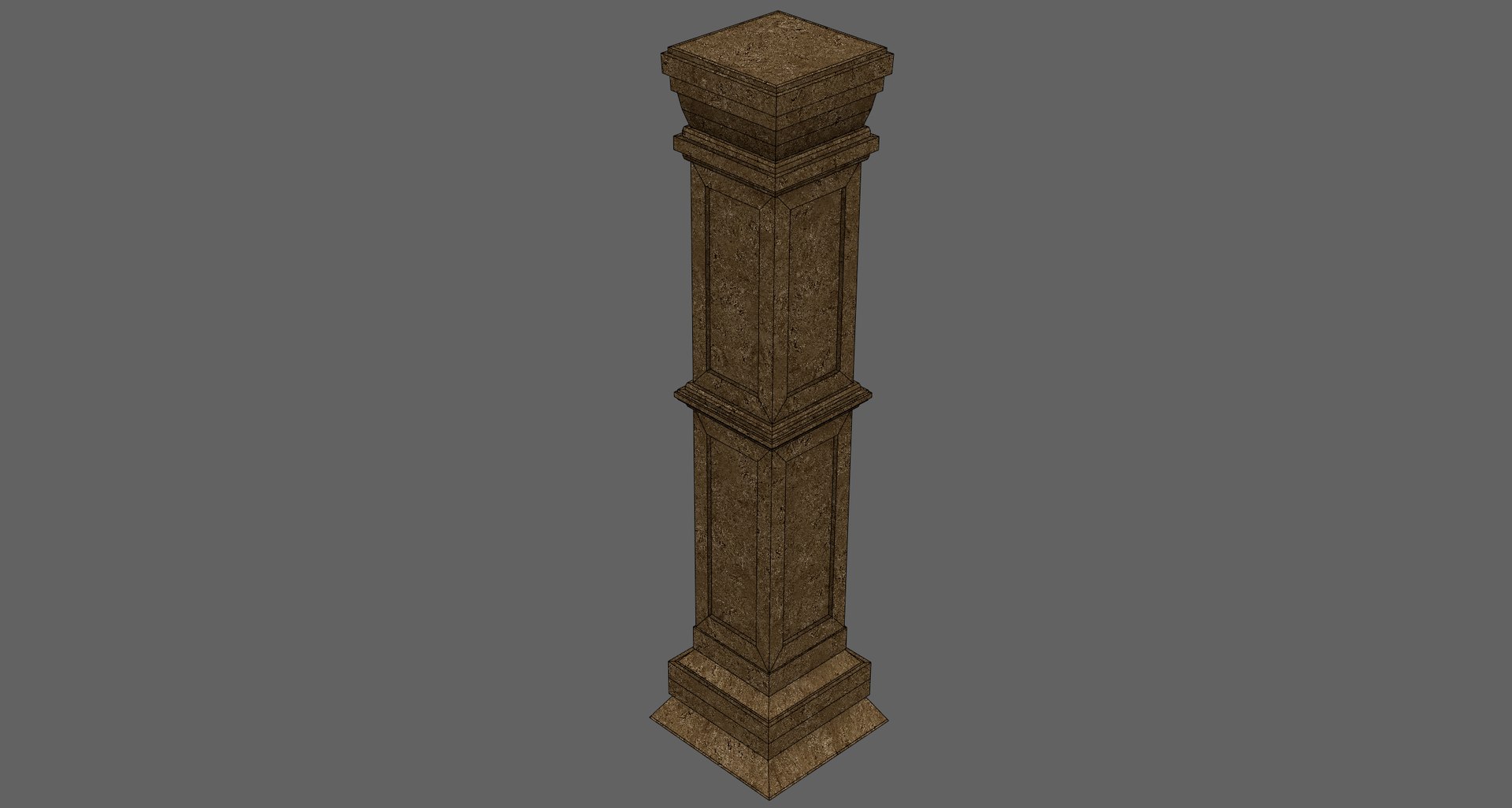 Free 3D Stone Pillar - TurboSquid 2285539