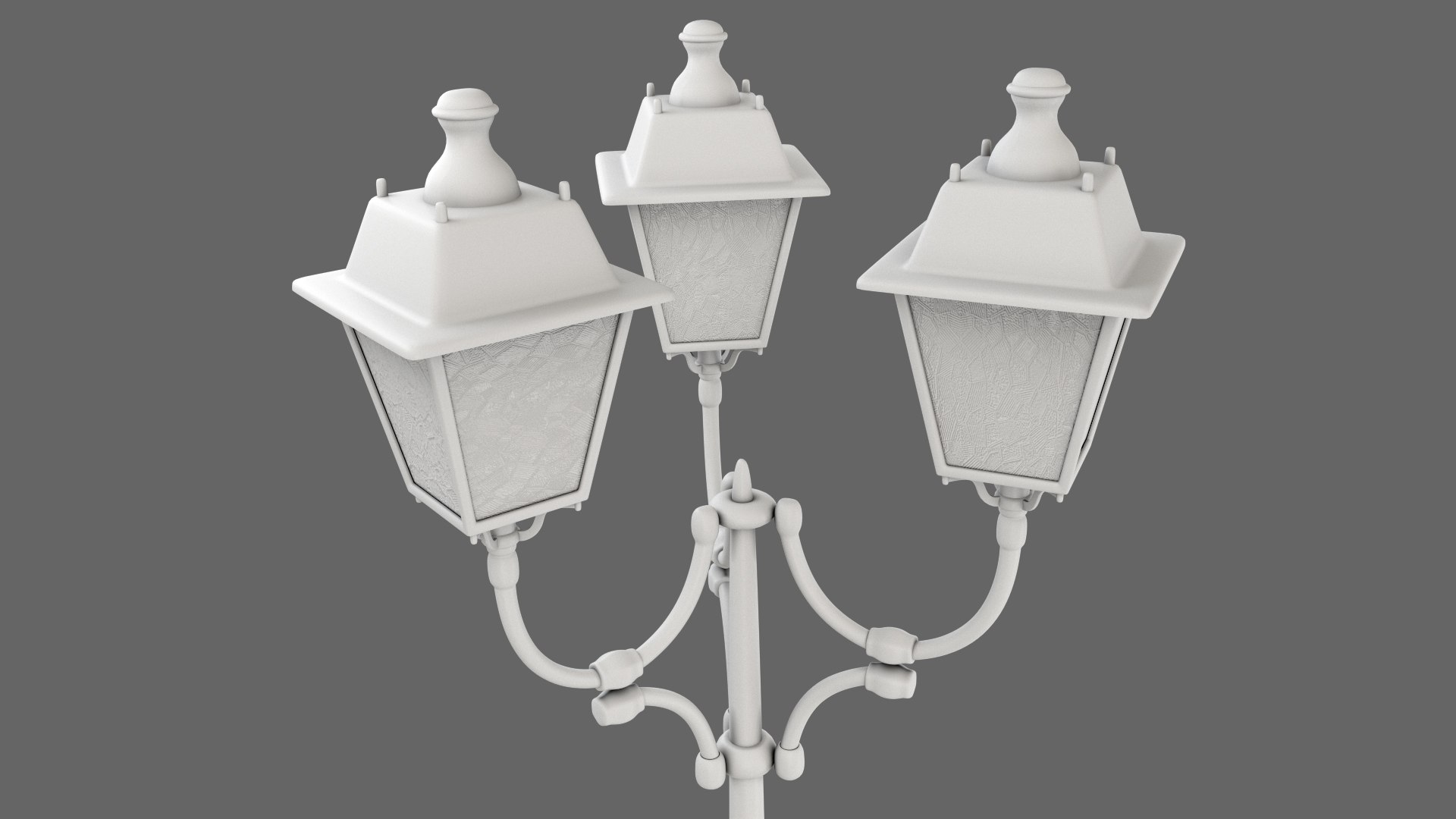 3D Street Lamp Model - TurboSquid 1477219