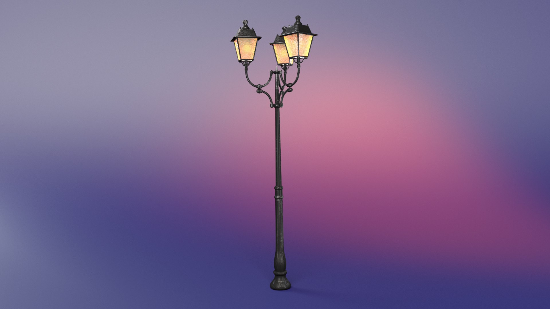 3D Street Lamp Model - TurboSquid 1477219