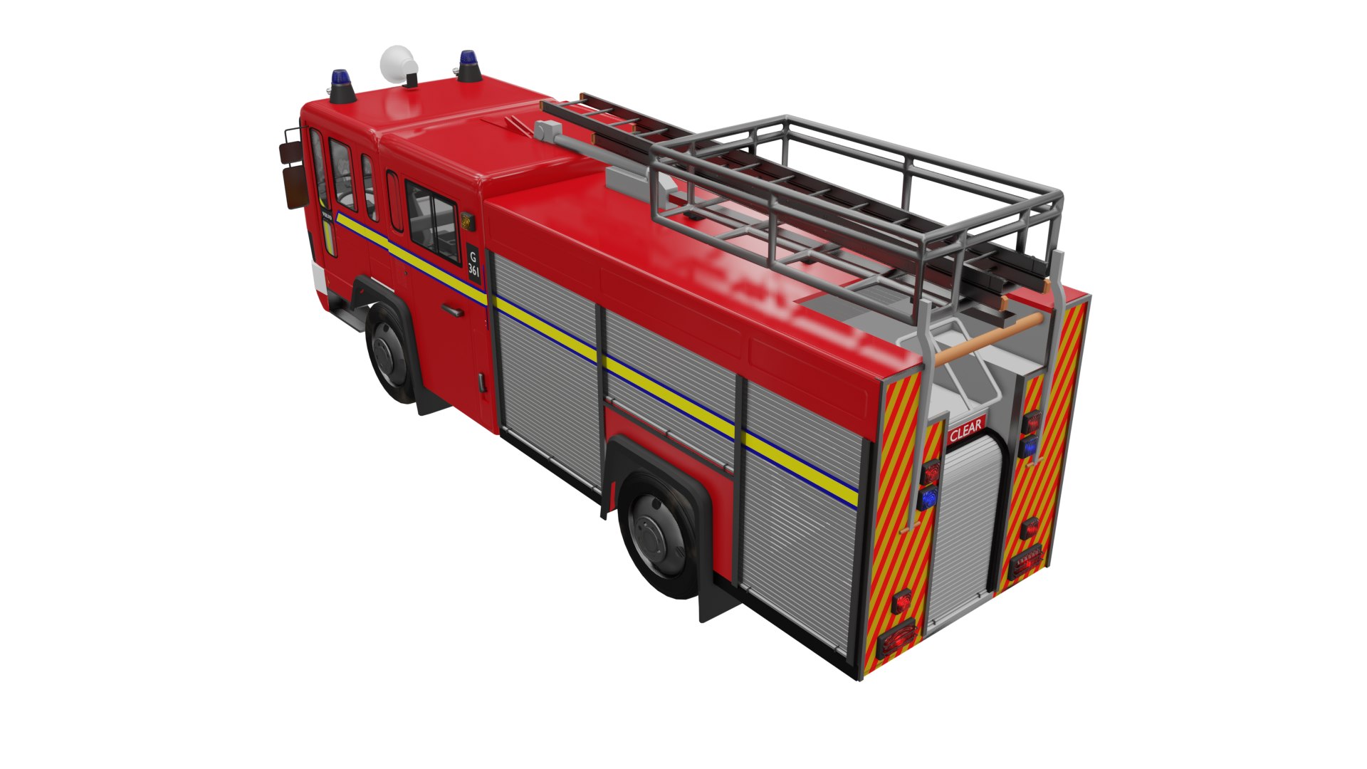 3D VOLVO FL6 Fire Engine - TurboSquid 2222712