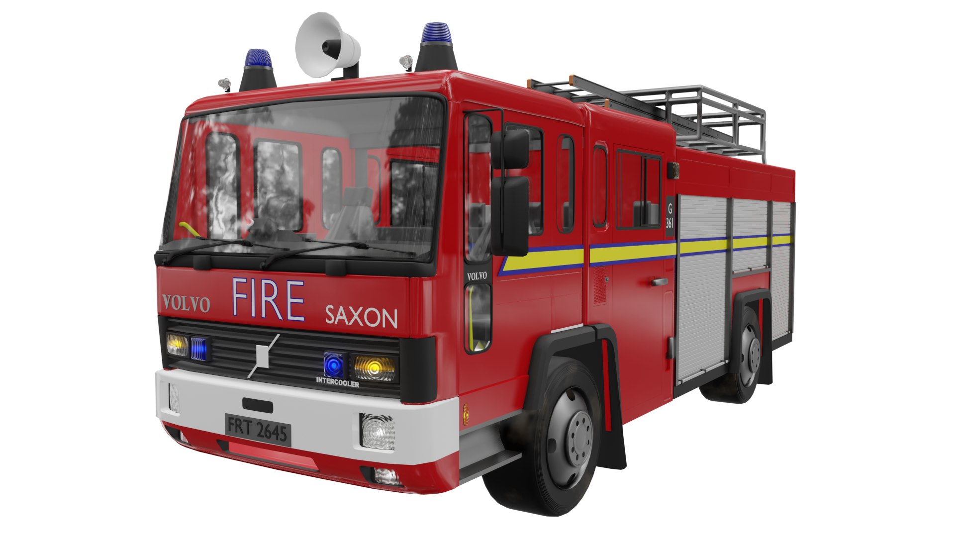 3D VOLVO FL6 Fire Engine - TurboSquid 2222712