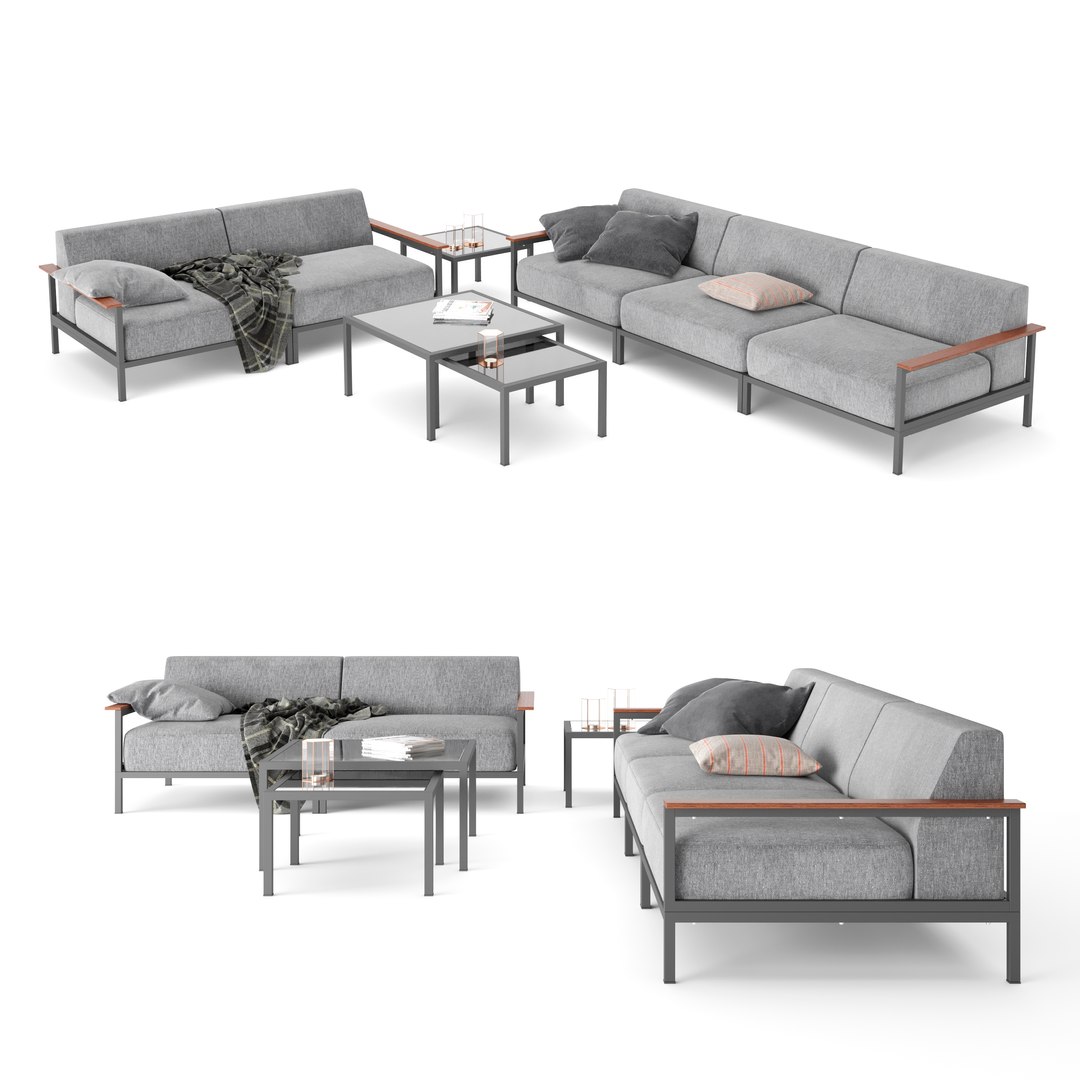 BoConcept Rome Outdoor Furniture 3D Model - TurboSquid 1829659