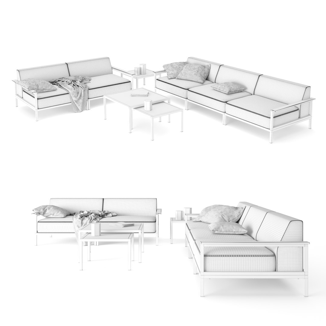 BoConcept Rome Outdoor Furniture 3D Model - TurboSquid 1829659