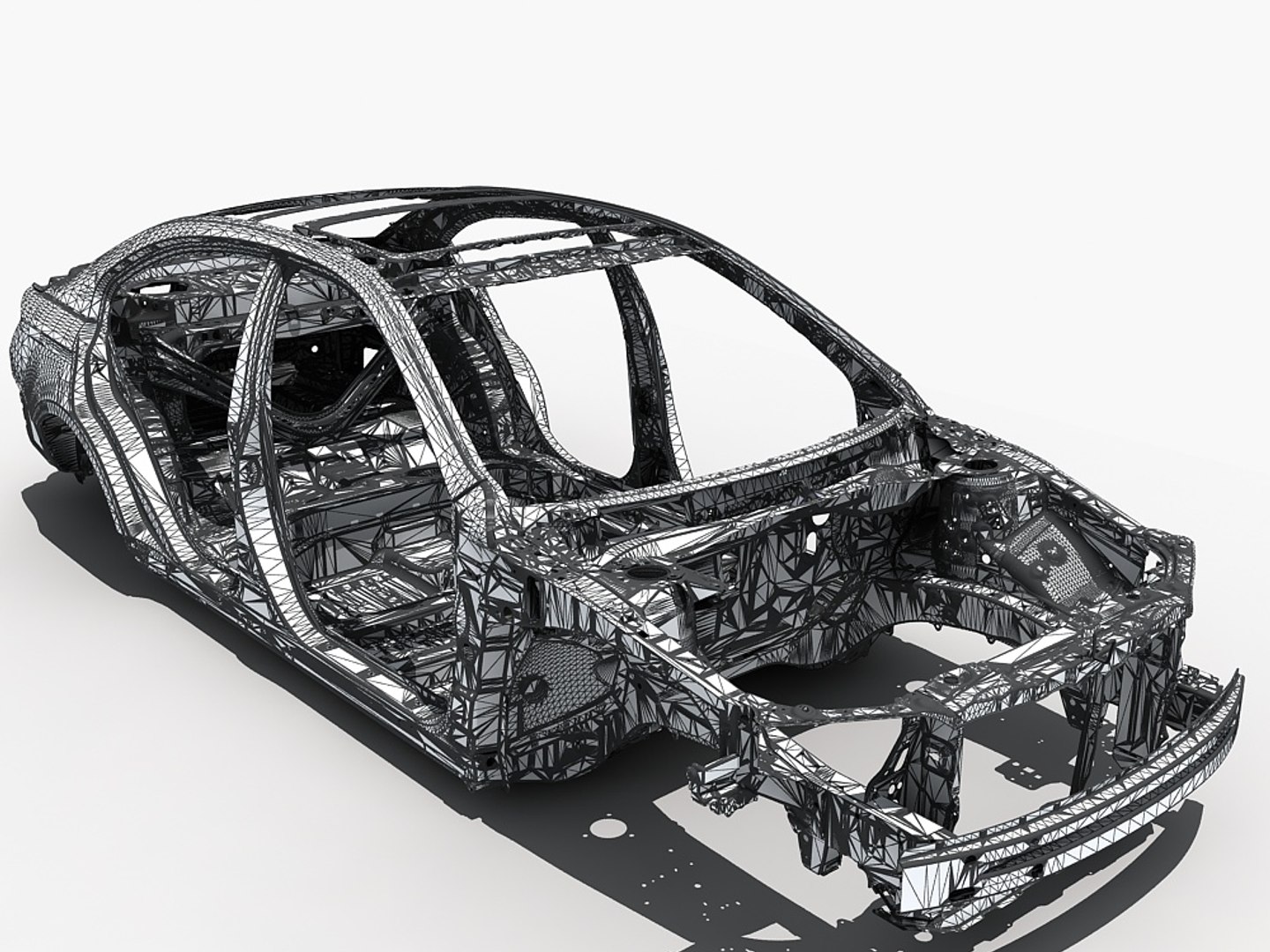 3D Car Frame Model - TurboSquid 1241147