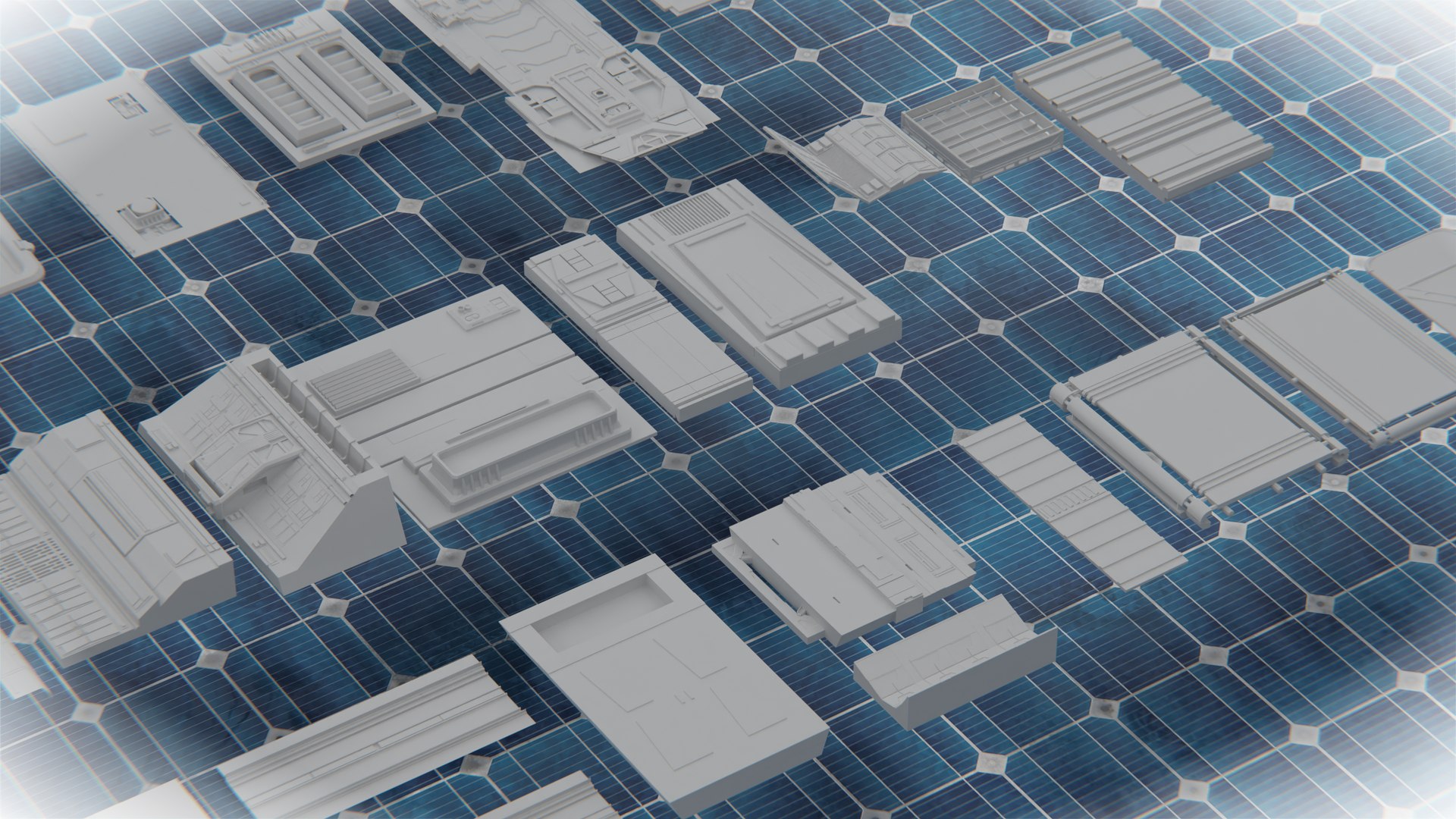 Scifi Panel Kitbash 3D - TurboSquid 2137287