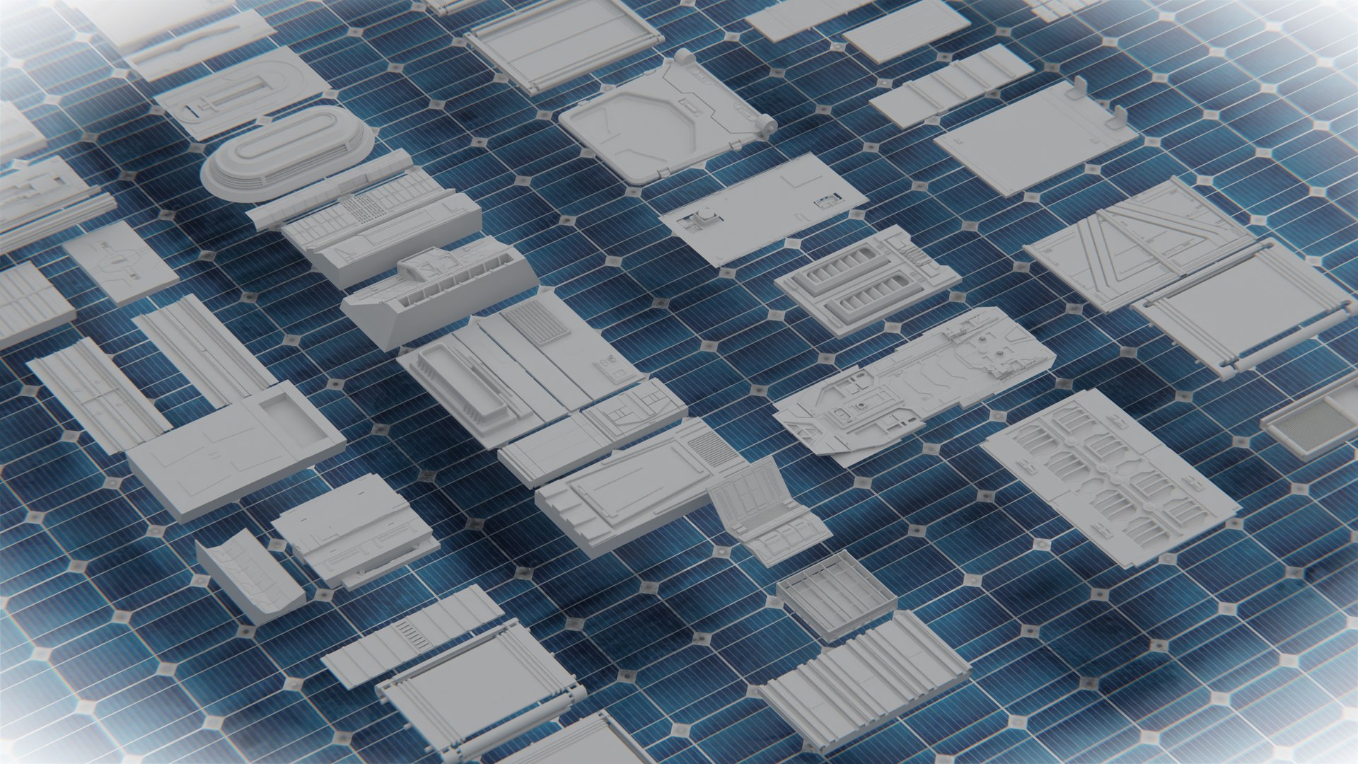 Scifi Panel Kitbash 3D - TurboSquid 2137287