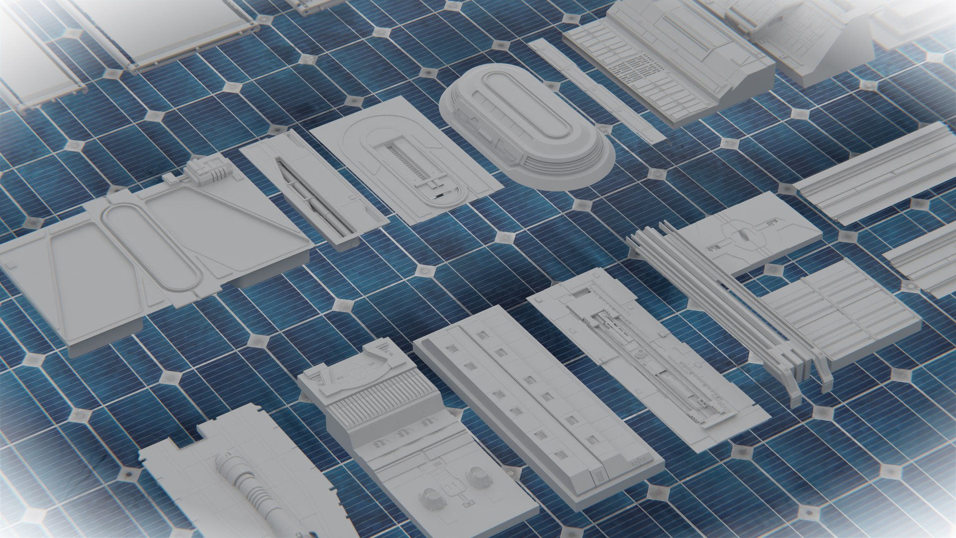 Scifi Panel Kitbash 3D - TurboSquid 2137287