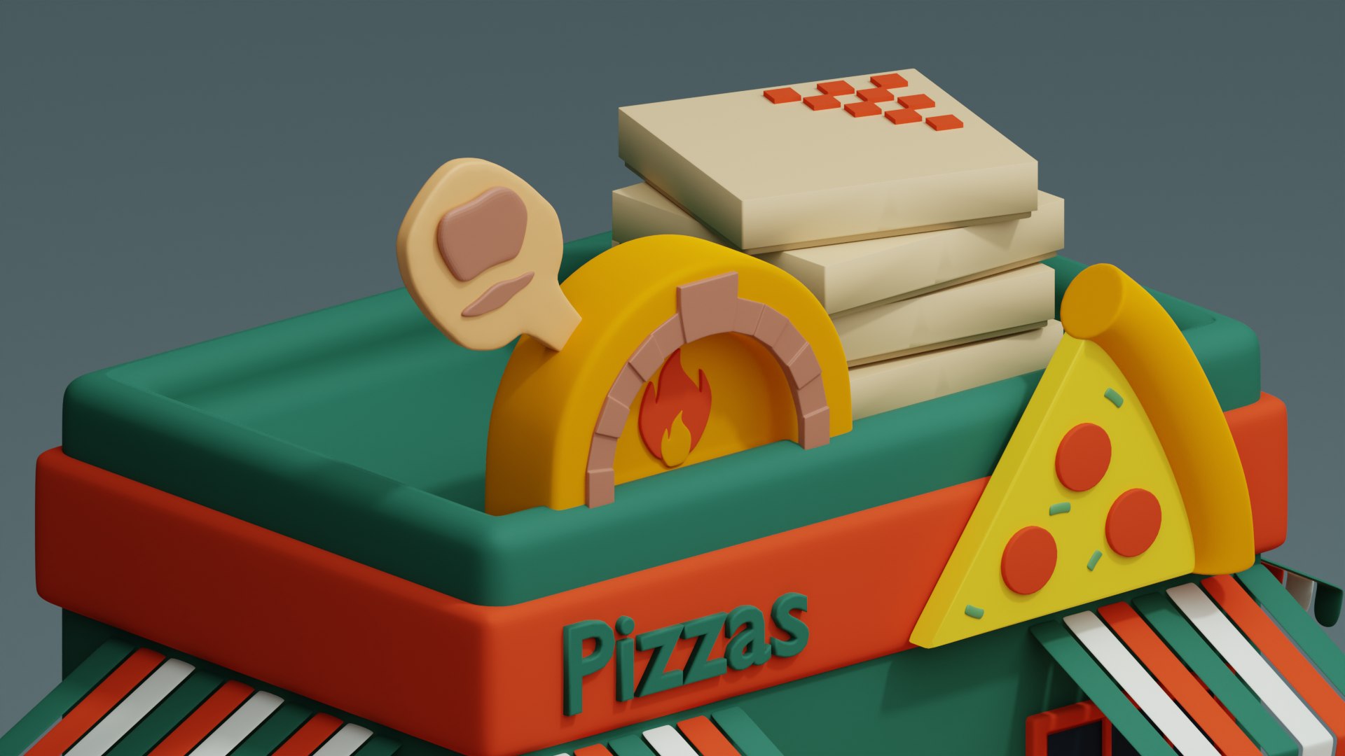 3D Pizzas - TurboSquid 2155091