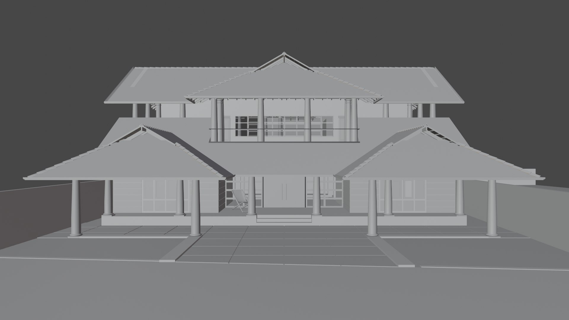 Kerala Traditional House 3D Model - TurboSquid 1755473