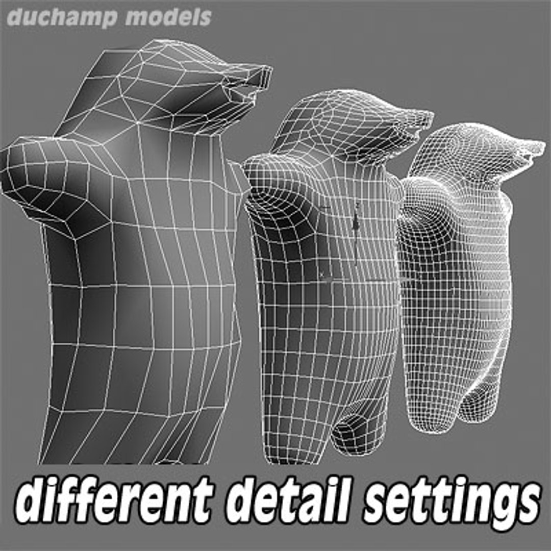 3 characters cartoon animation 3d model