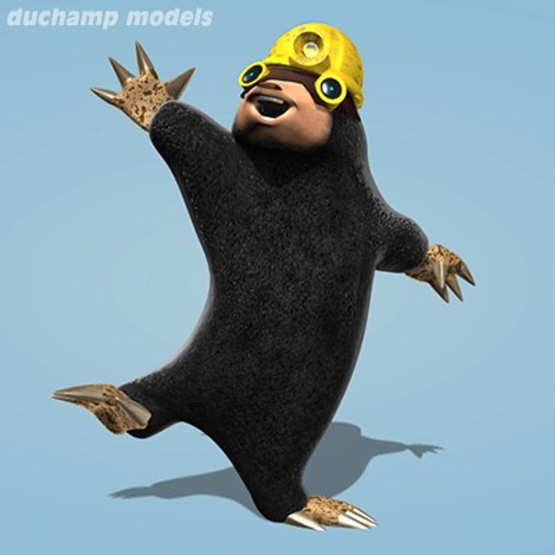 3 characters cartoon animation 3d model