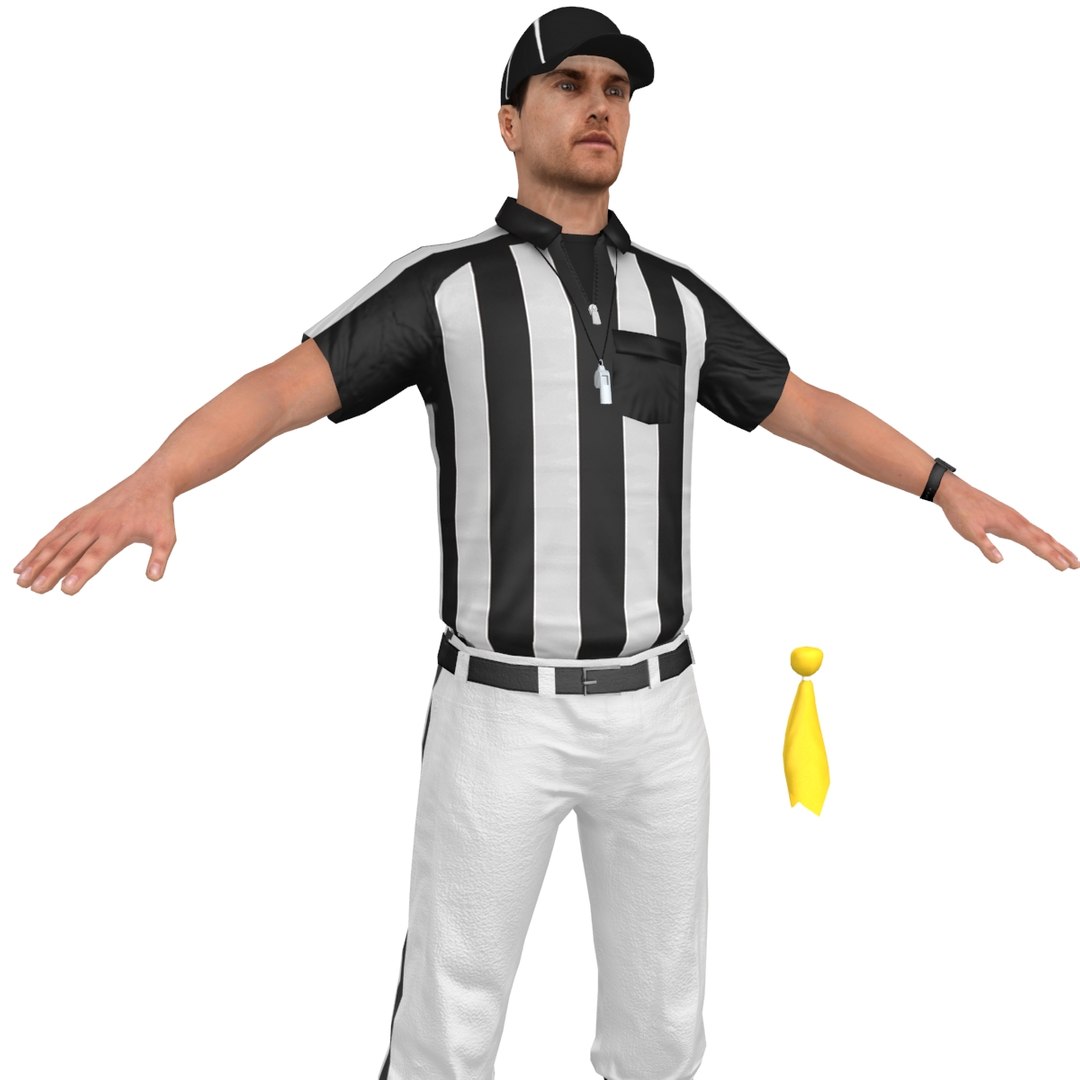 Football Referee 3D Model - TurboSquid 1299863