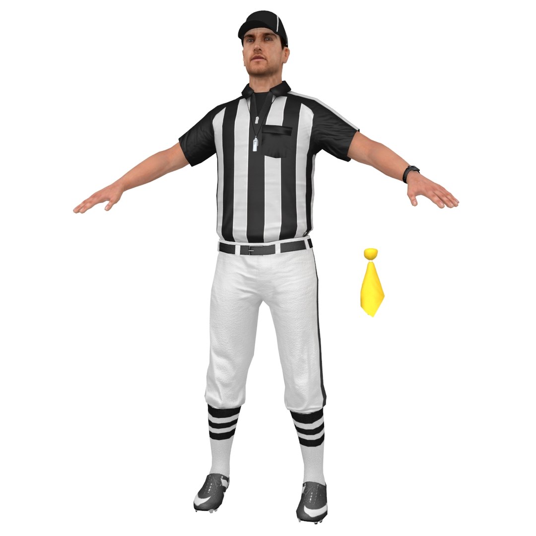 Football Referee 3D Model - TurboSquid 1299863
