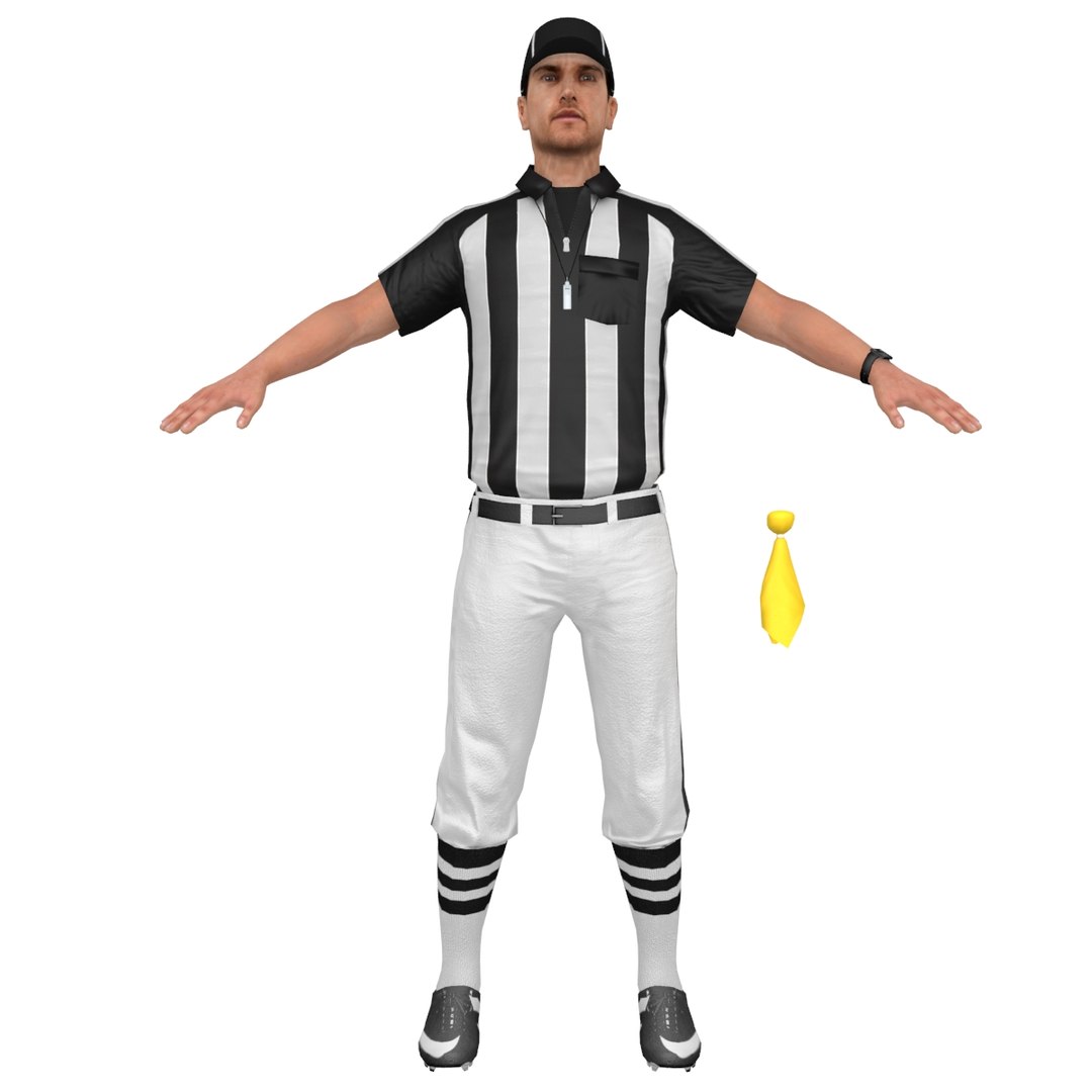 Football Referee 3D Model - TurboSquid 1299863