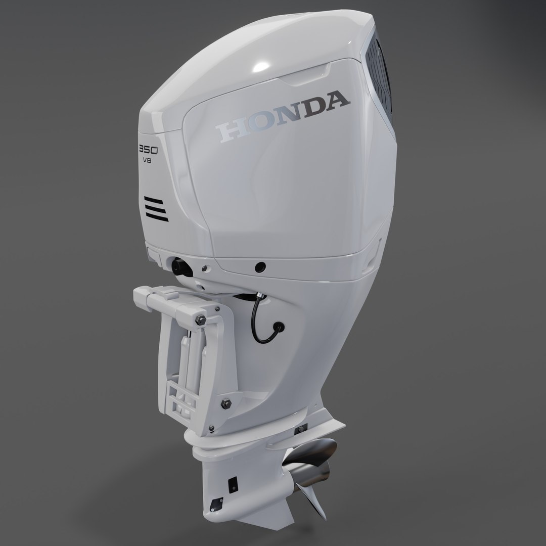 Honda Bf350 V8 Outboard 3D Model Model - TurboSquid 2397866