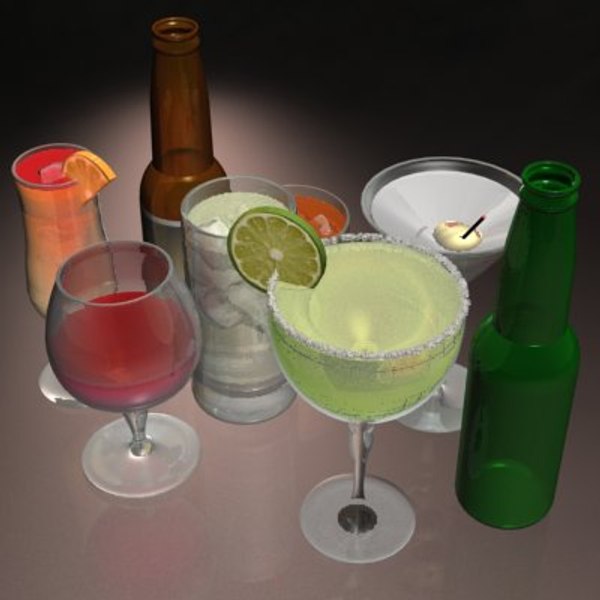 cocktails 3d model
