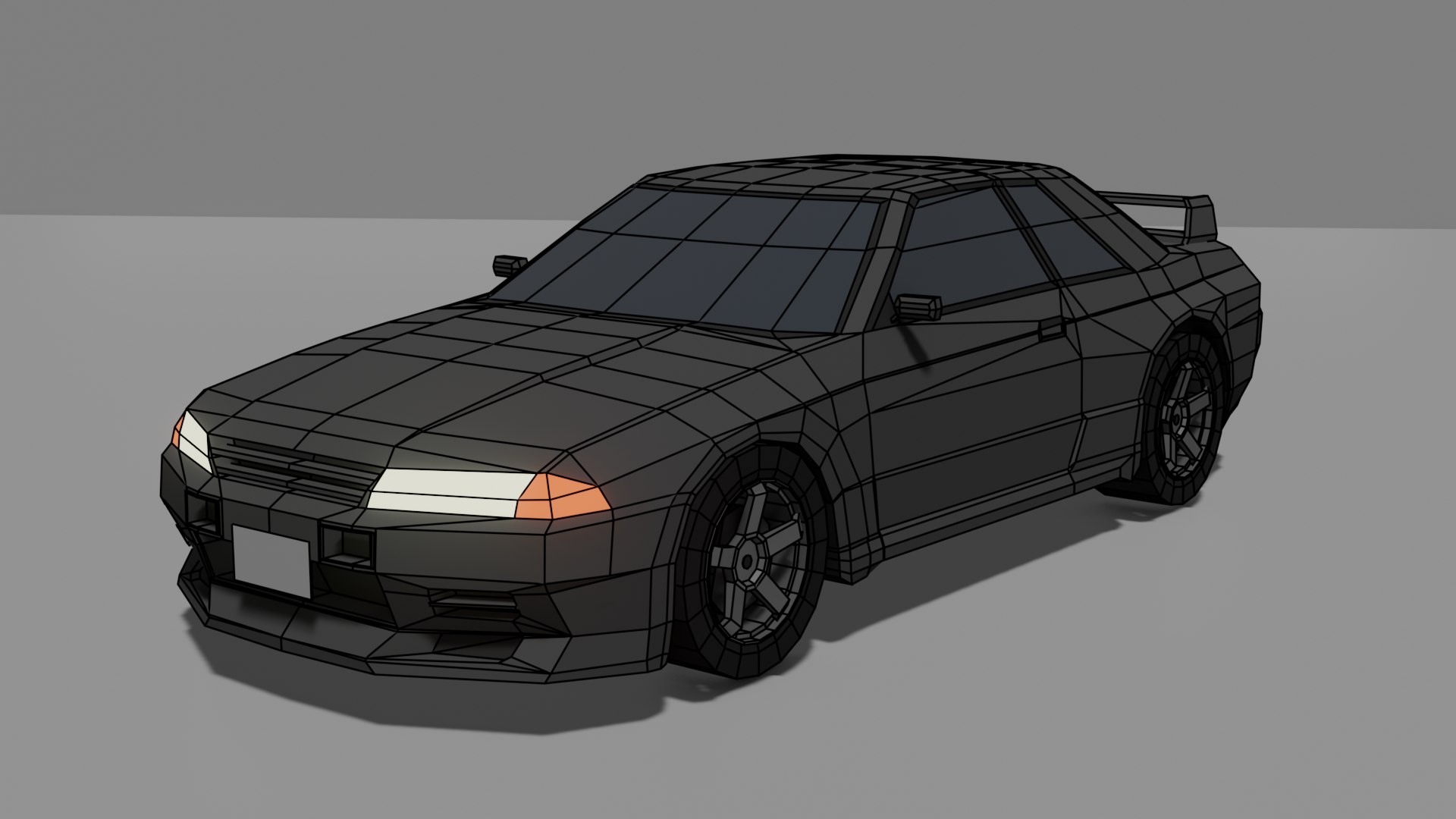 Low Poly Nissan Skyline GT-R VIII R32 3D Model - TurboSquid 1817210