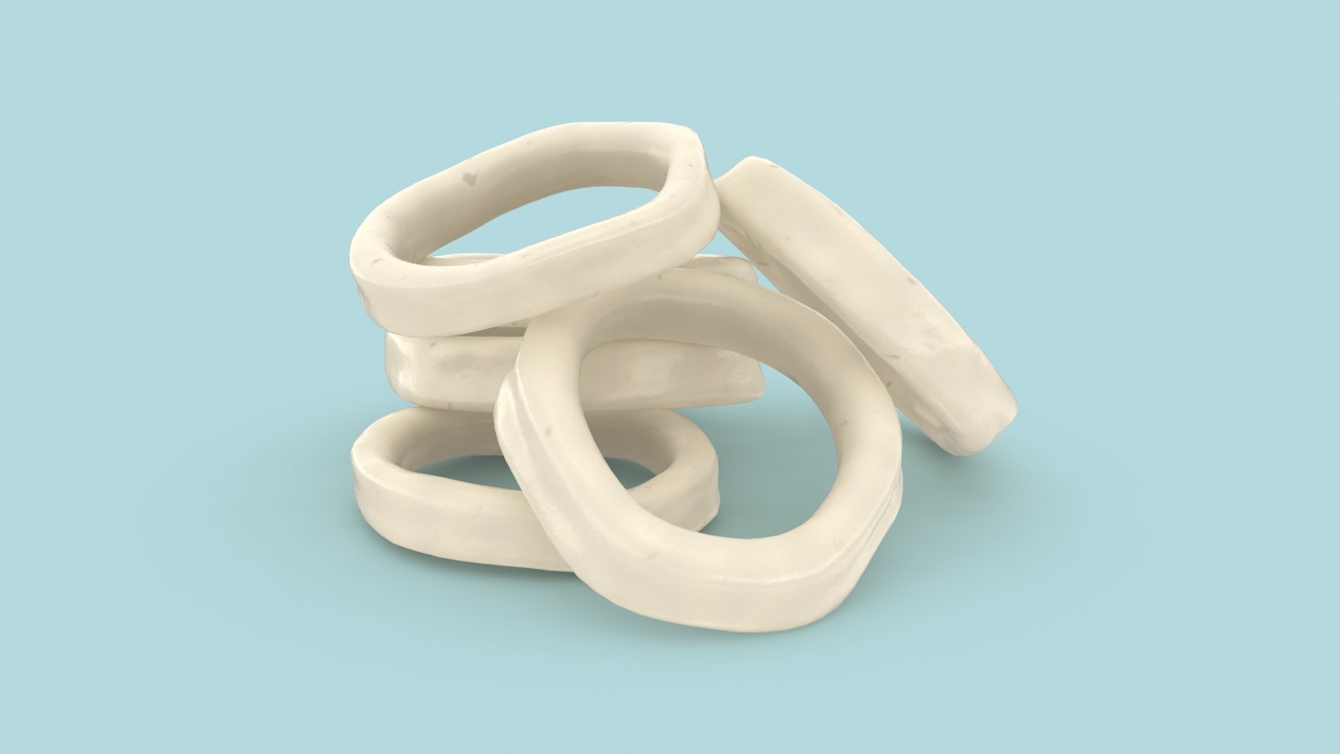 Squid Ring Pile 3D Model - TurboSquid 2080166