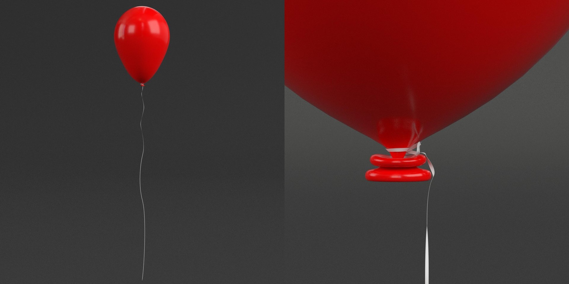 3D Balloon String Model - TurboSquid 1414484