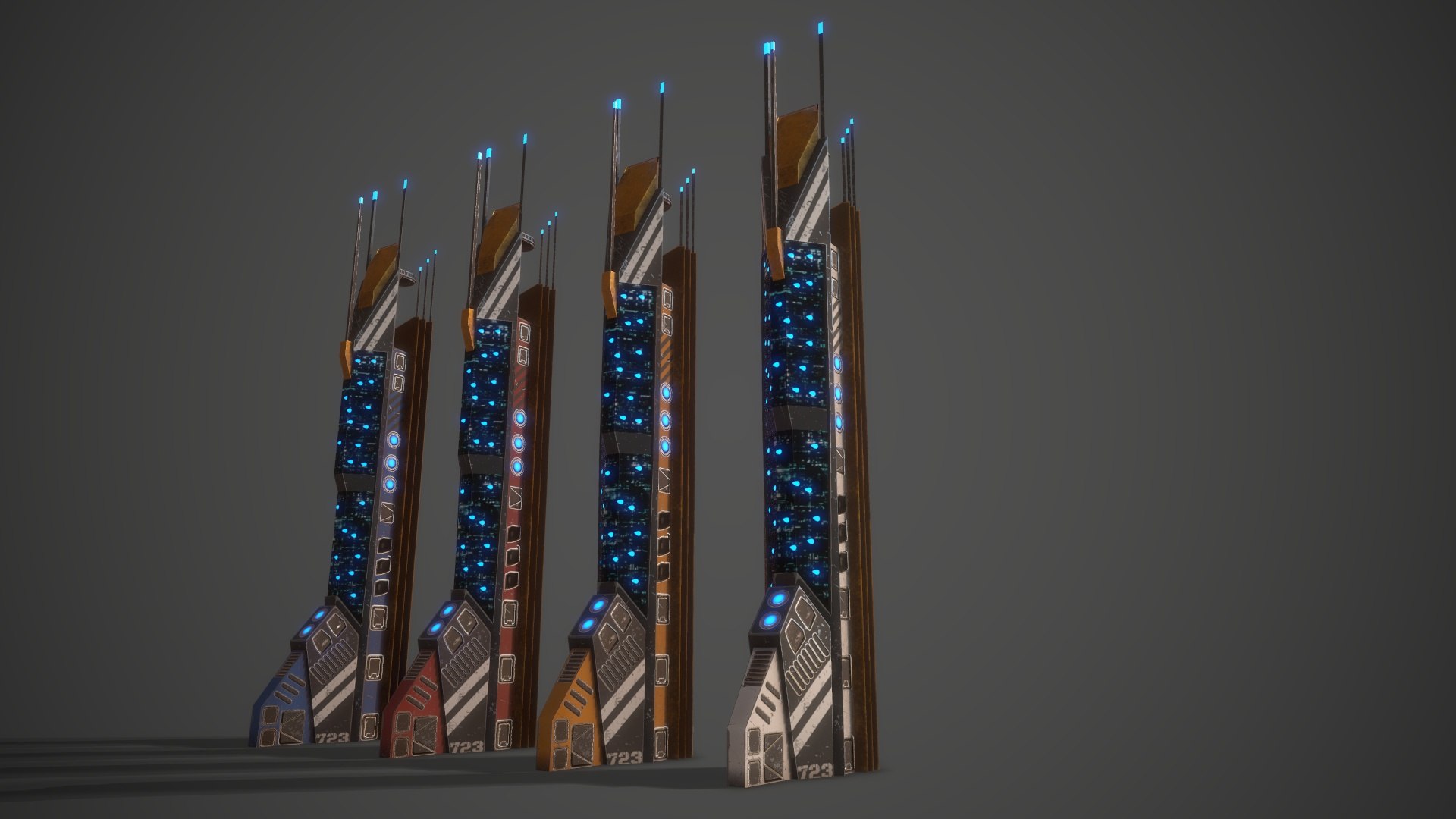 3D sci-fi building model - TurboSquid 1500555