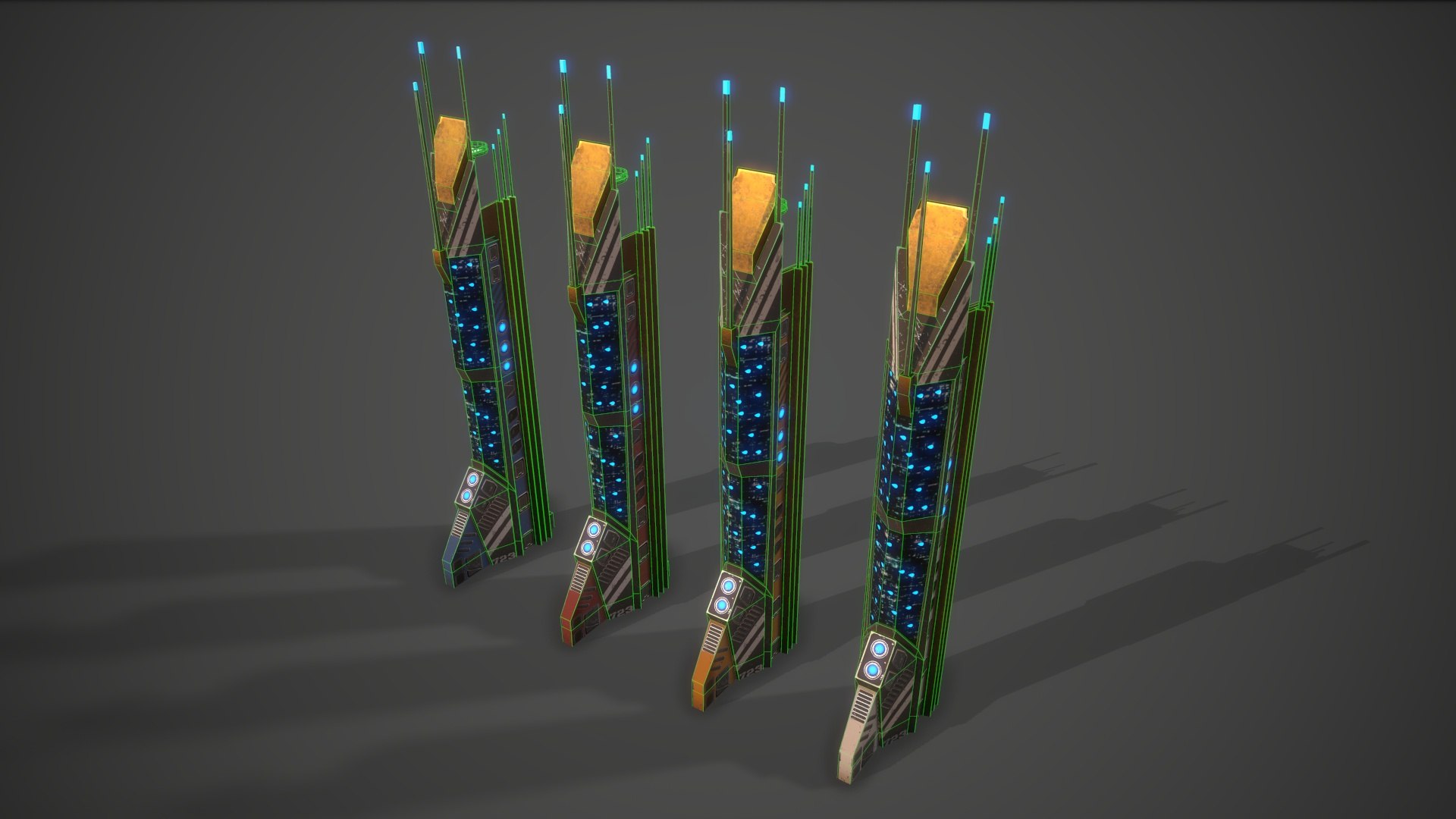 3D sci-fi building model - TurboSquid 1500555