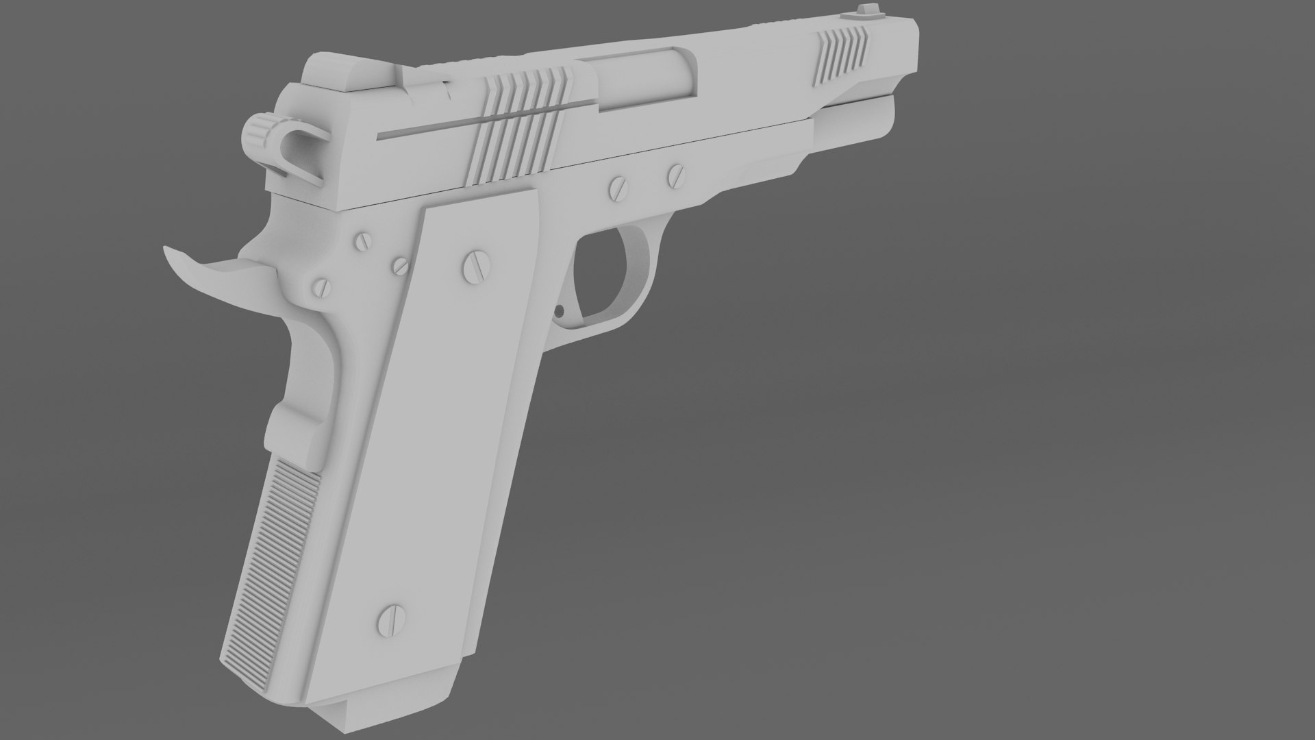 handgun gun 3d model