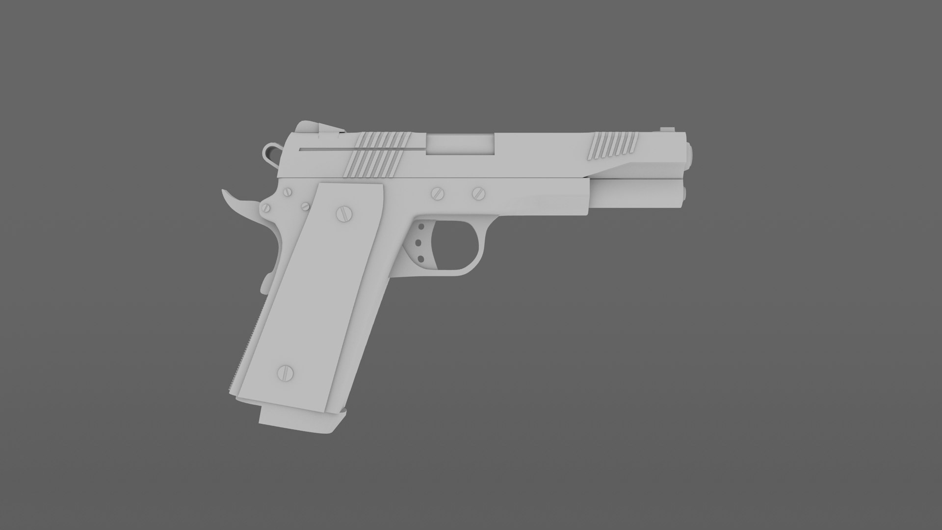 handgun gun 3d model