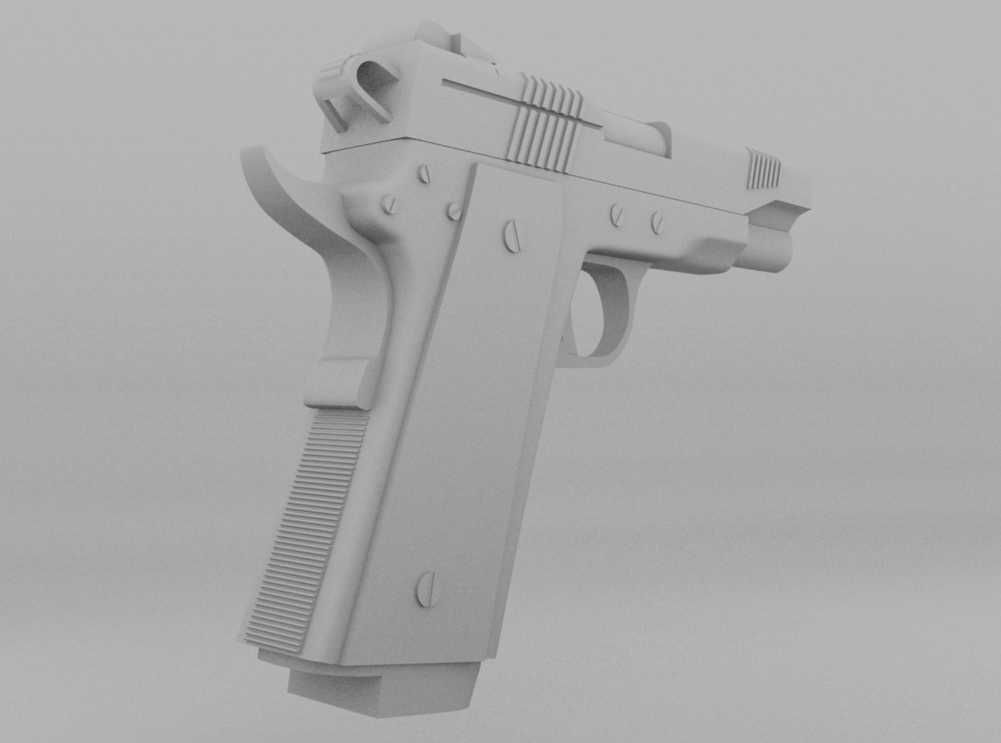handgun gun 3d model