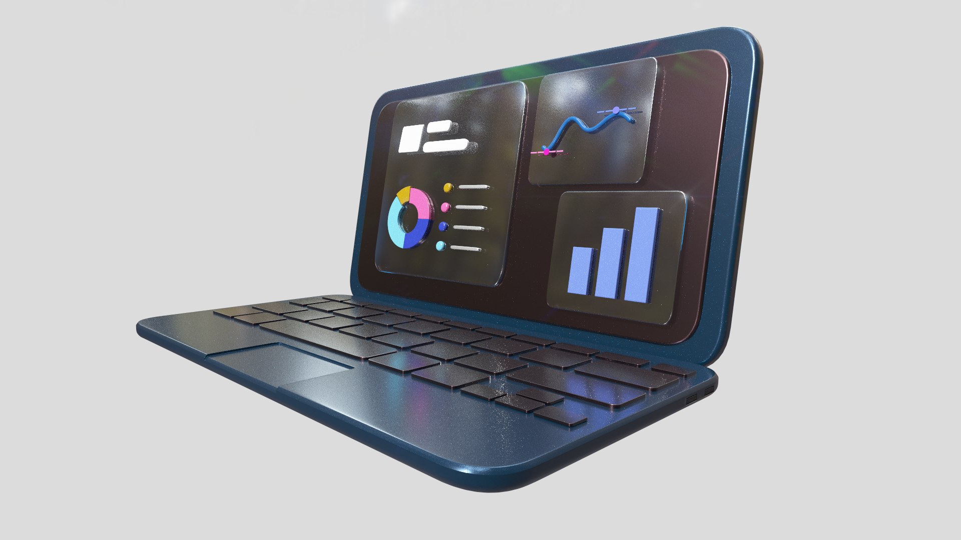 3D 3d Low Poly Icon Web App Model - TurboSquid 1902553