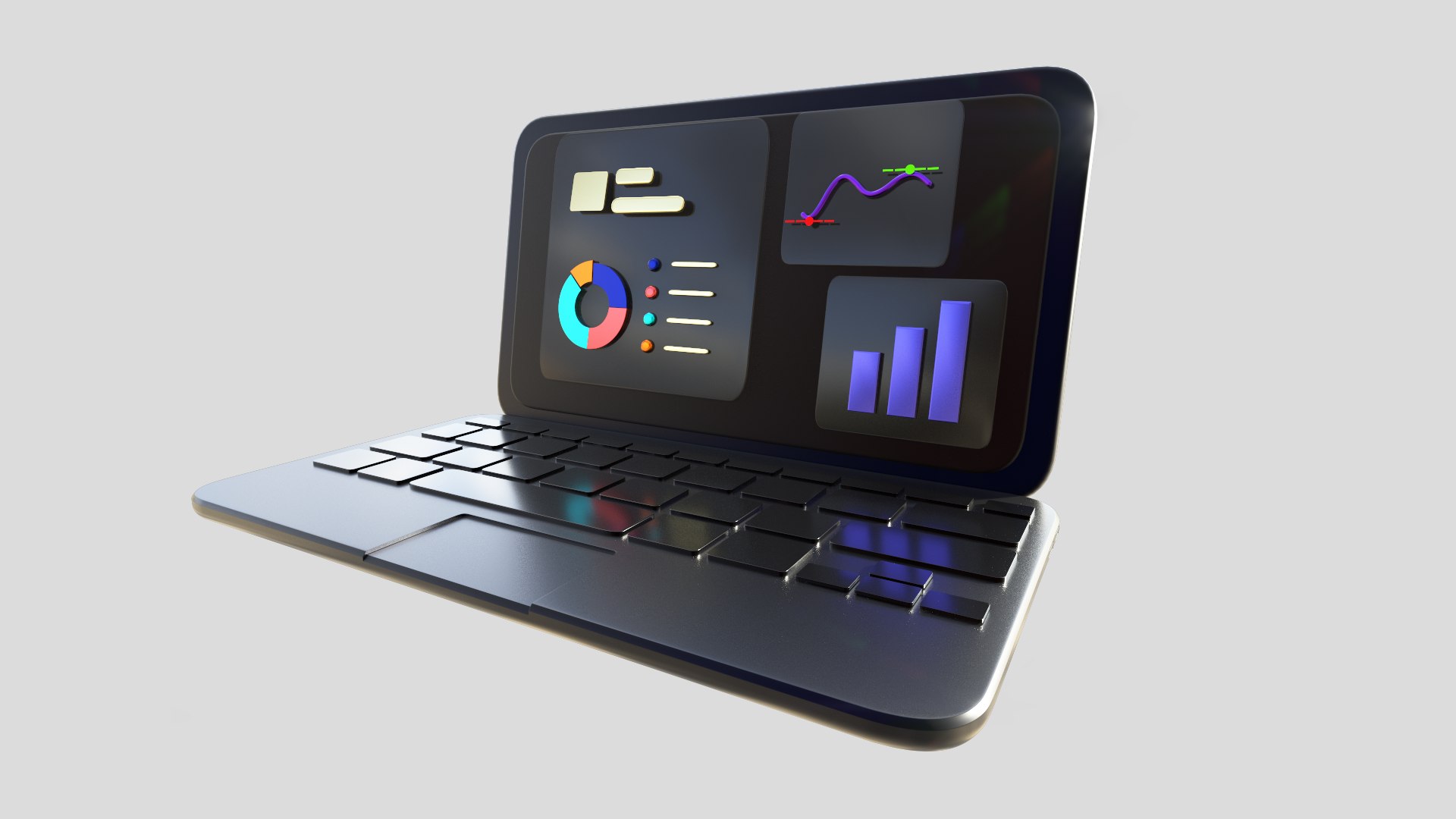 3D 3d Low Poly Icon Web App Model - TurboSquid 1902553